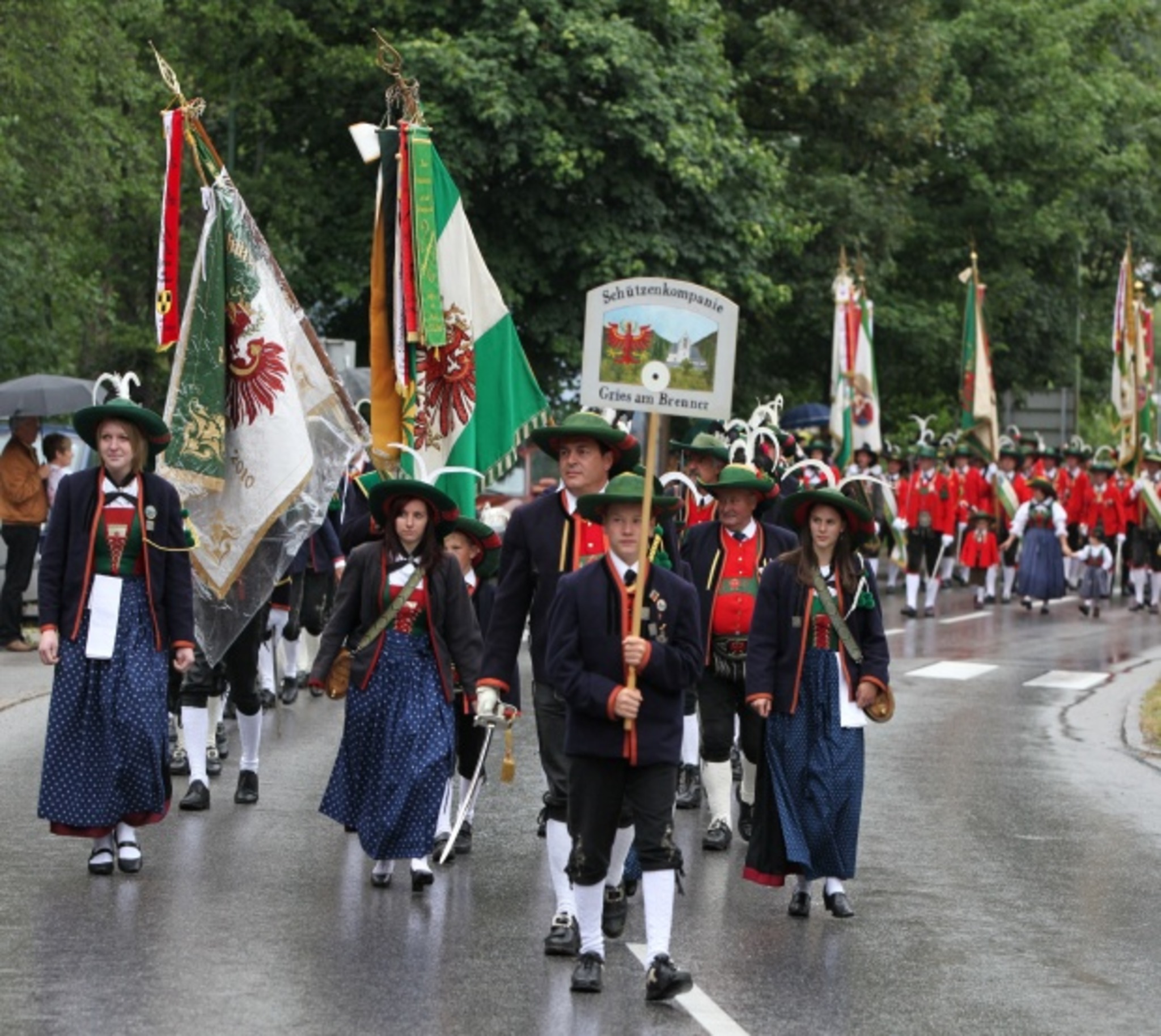 Wipptaler Schützen trafen sich in Gries - Hall-Rum