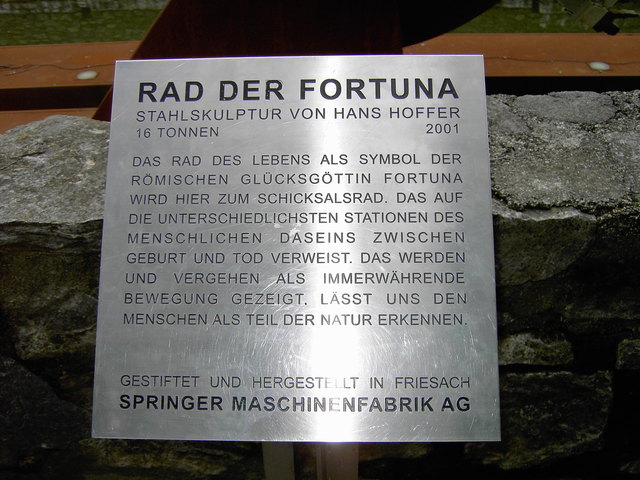 Das Rad der Fortuna, der Weg des Menschen - Lavanttal
