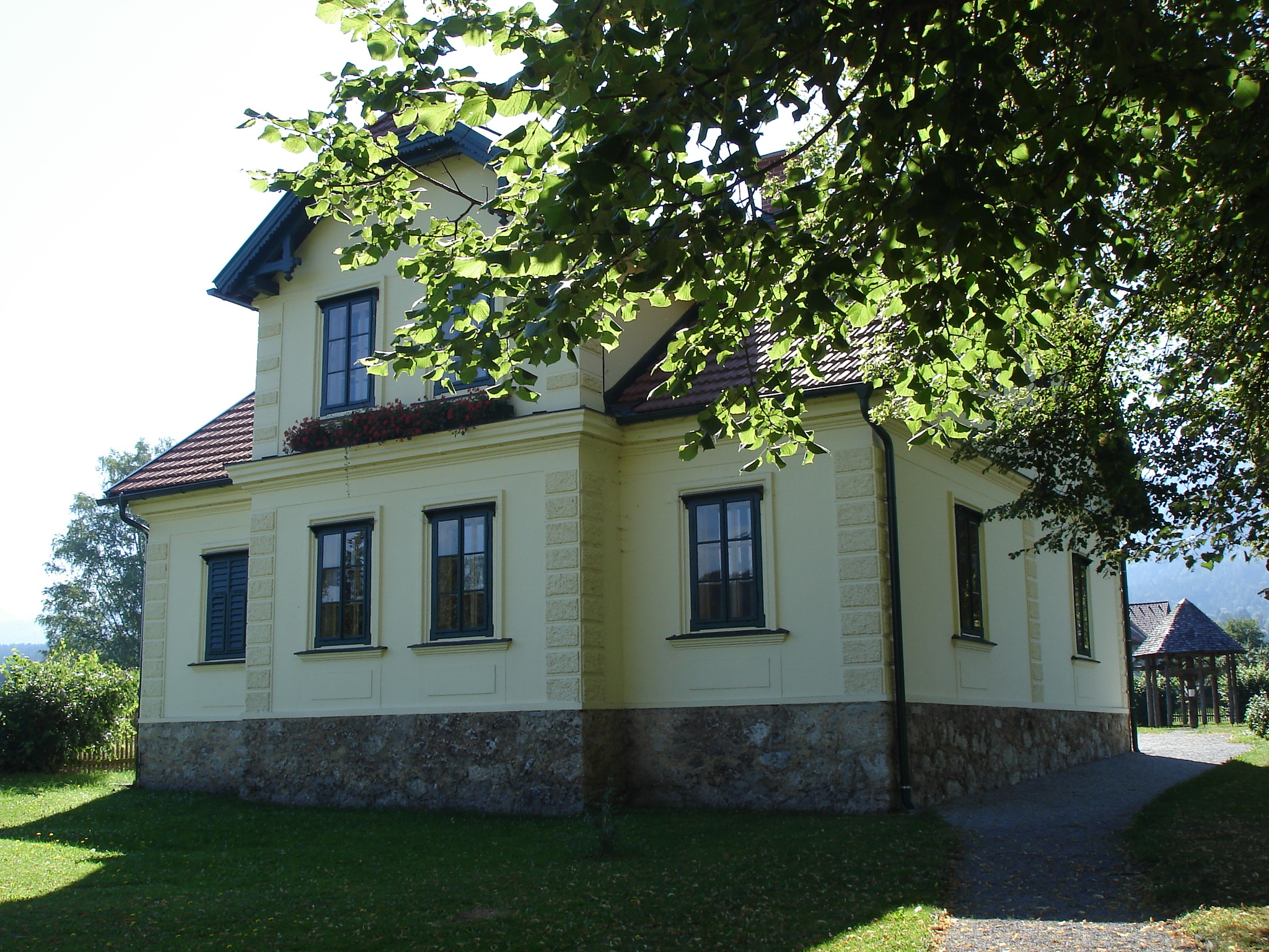 Peter Roseggers Landhaus, wurde nach seinen eigenen Plänen errichtet ...