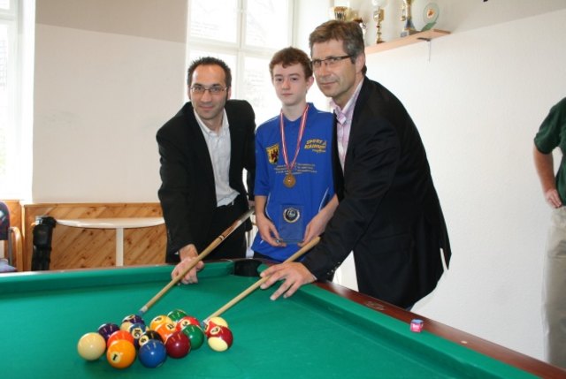 Billard: Ehrung für Nachwuchshoffnung Jakob Reumann - Eisenstadt