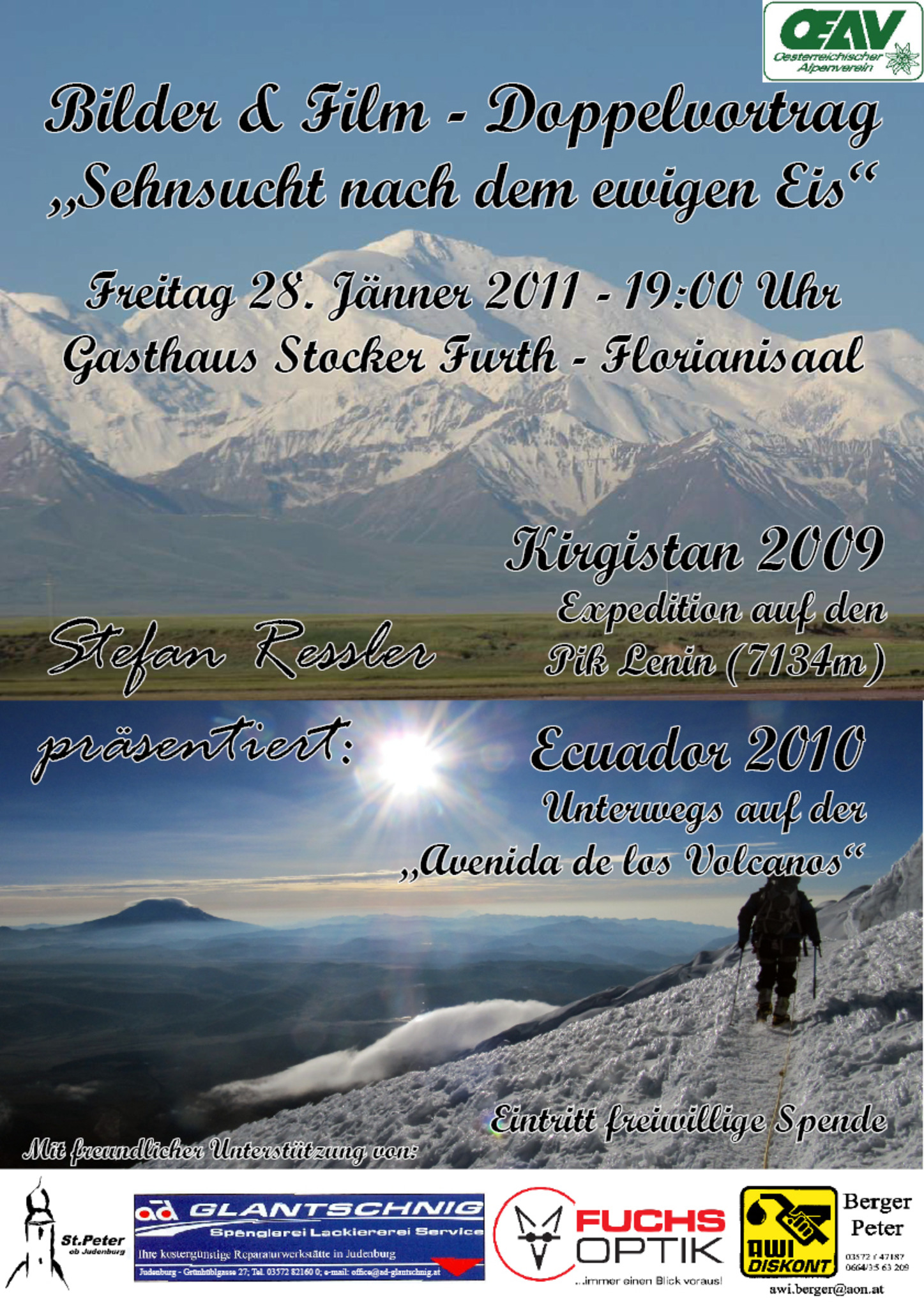 Expeditionsvortrag: "Sehnsucht nach dem ewigen Eis" - Murtal