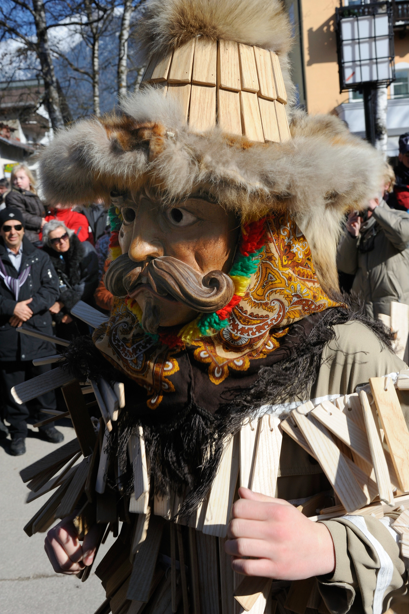 Traditionelles Tiroler Maskentreiben in Seefeld. - Telfs