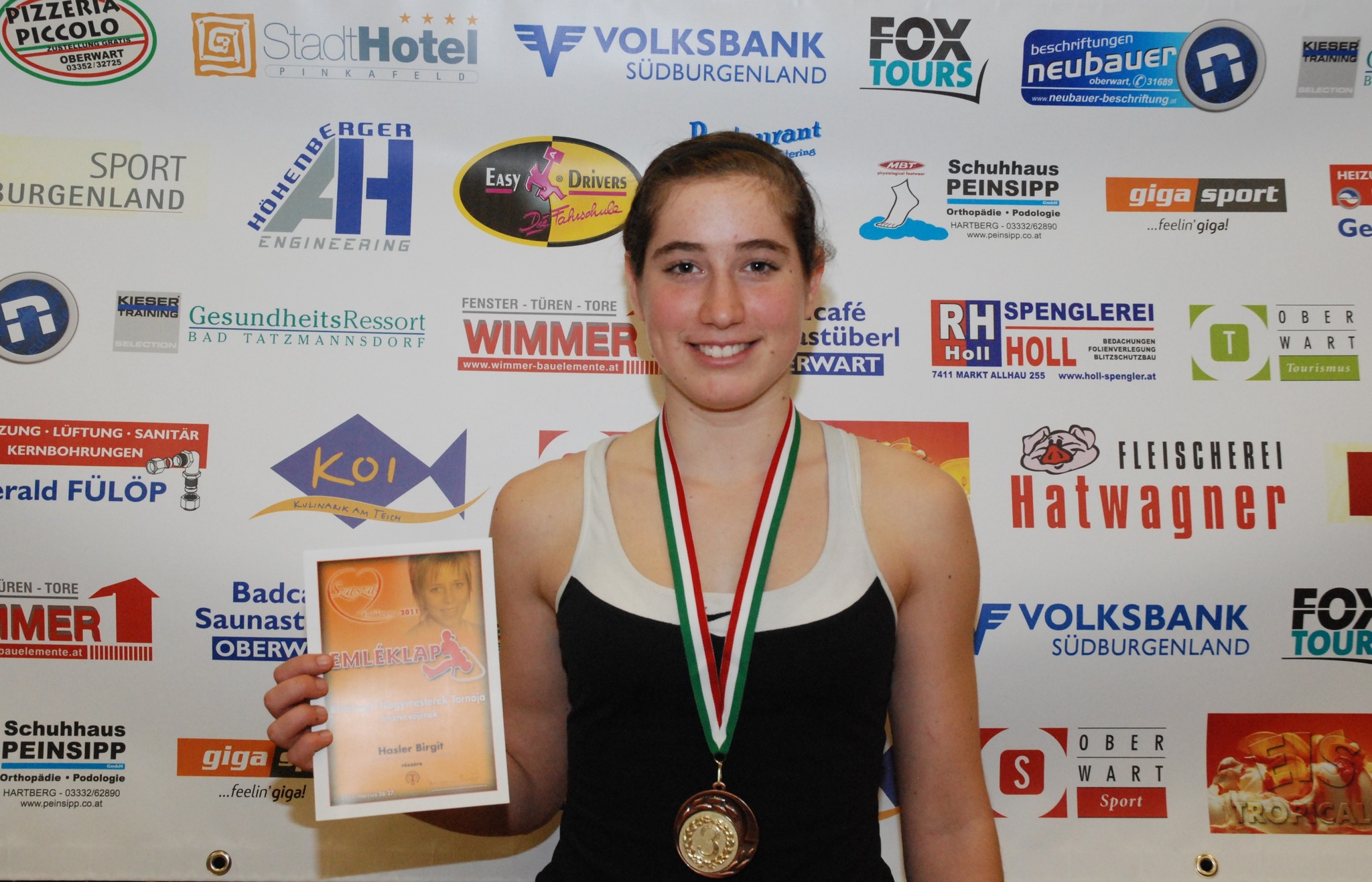 Birgit Hasler schafft Platz 3 - Oberwart