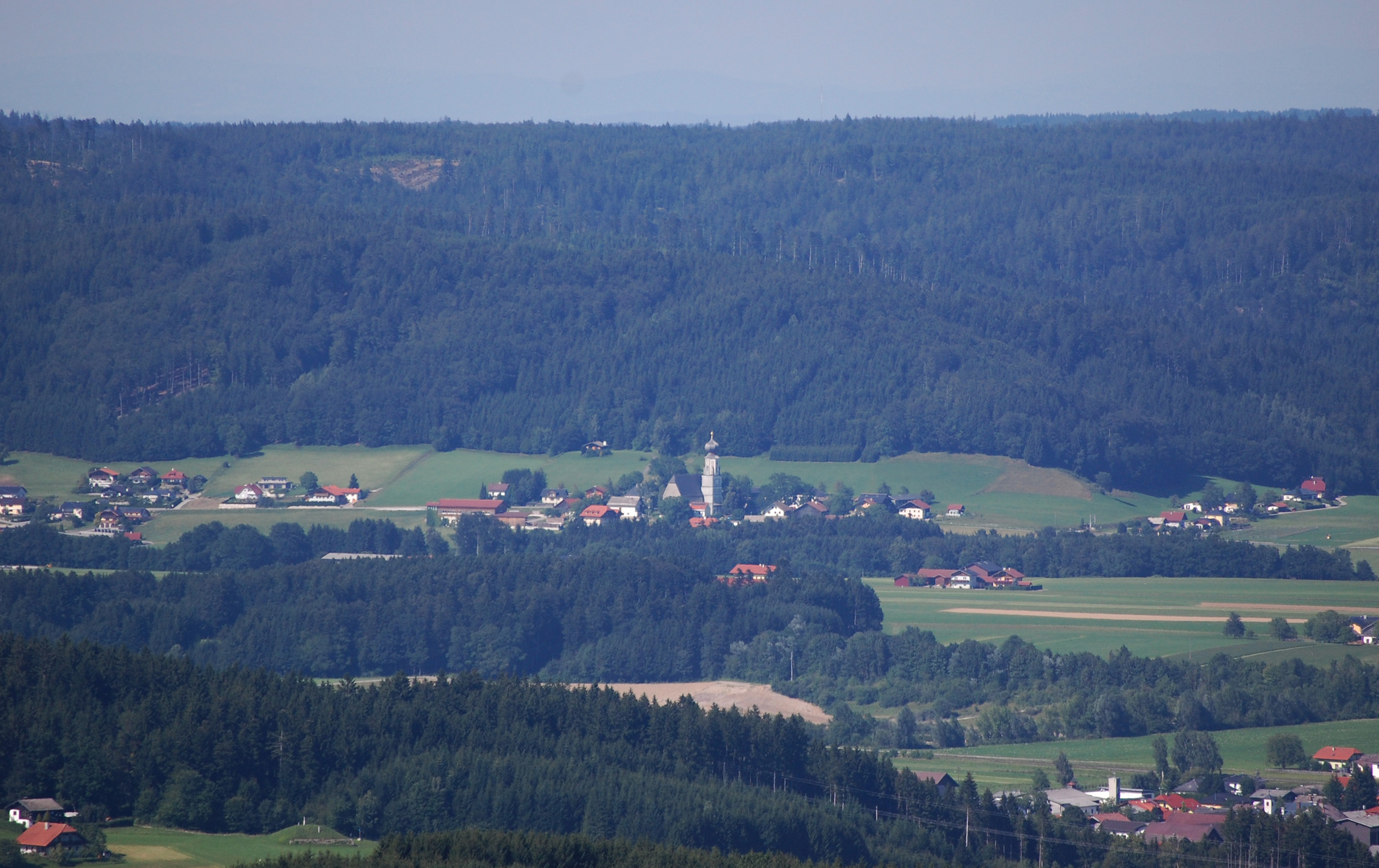 Blick nach Heiligenstatt, Gemeinde Friedburg-Lengau - Flachgau