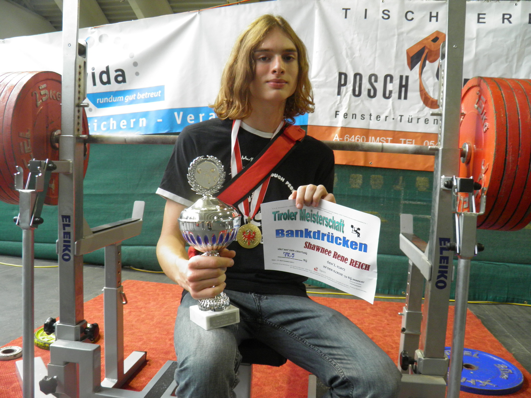 Shawnee Reich holt Tiroler Meistertitel im Bankdrücken - Imst