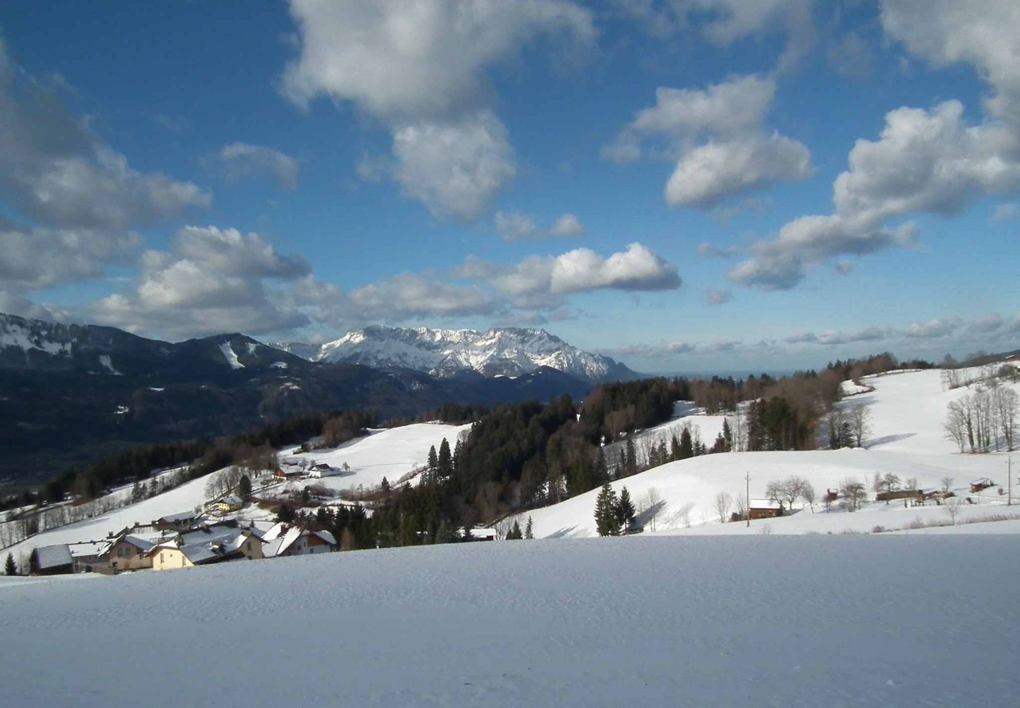 Der Winter hält Einzug in Wegscheid - Tennengau