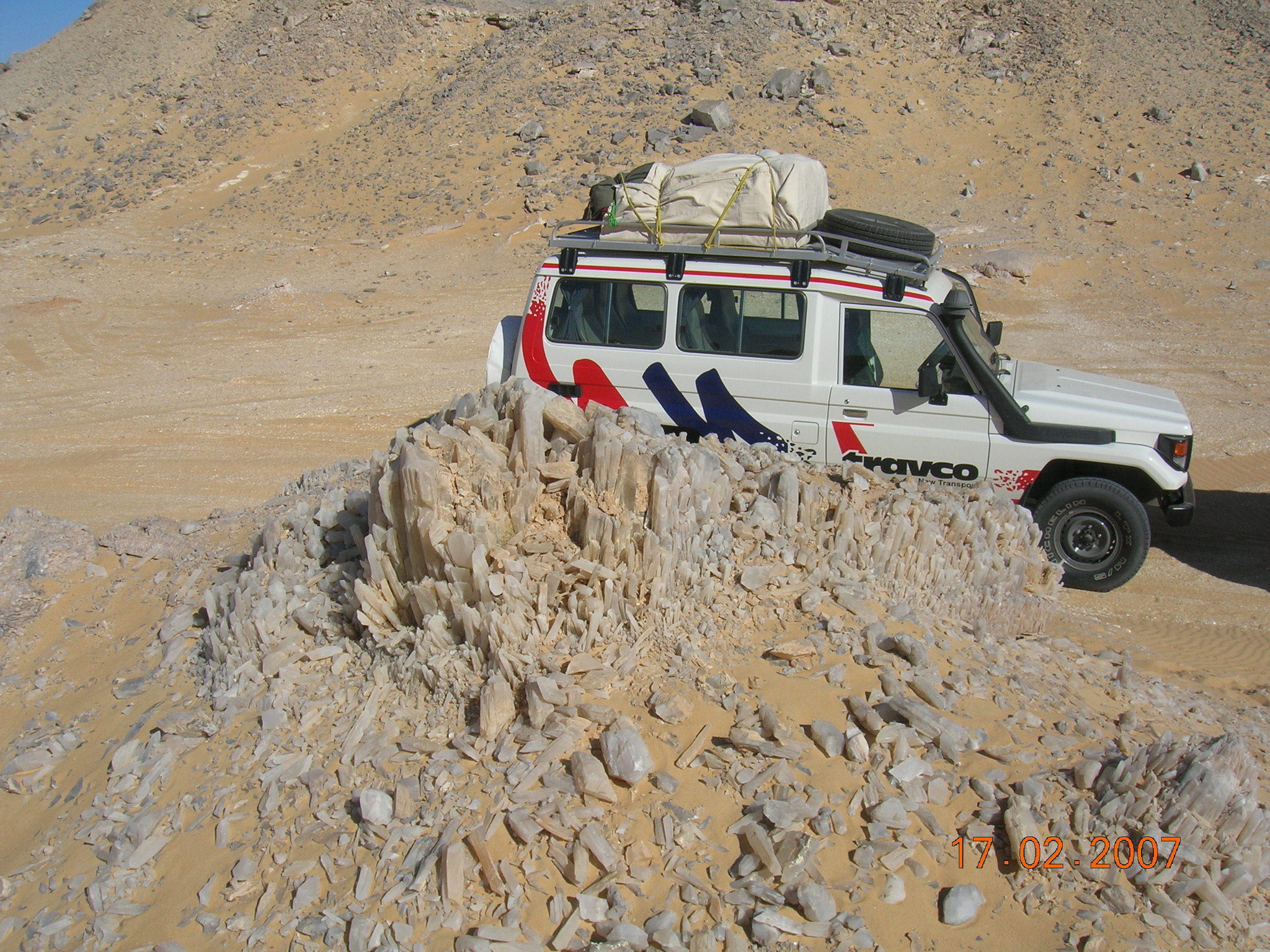Der Kristallberg in der Wüste Ägyptens Oase Baharija - Spittal