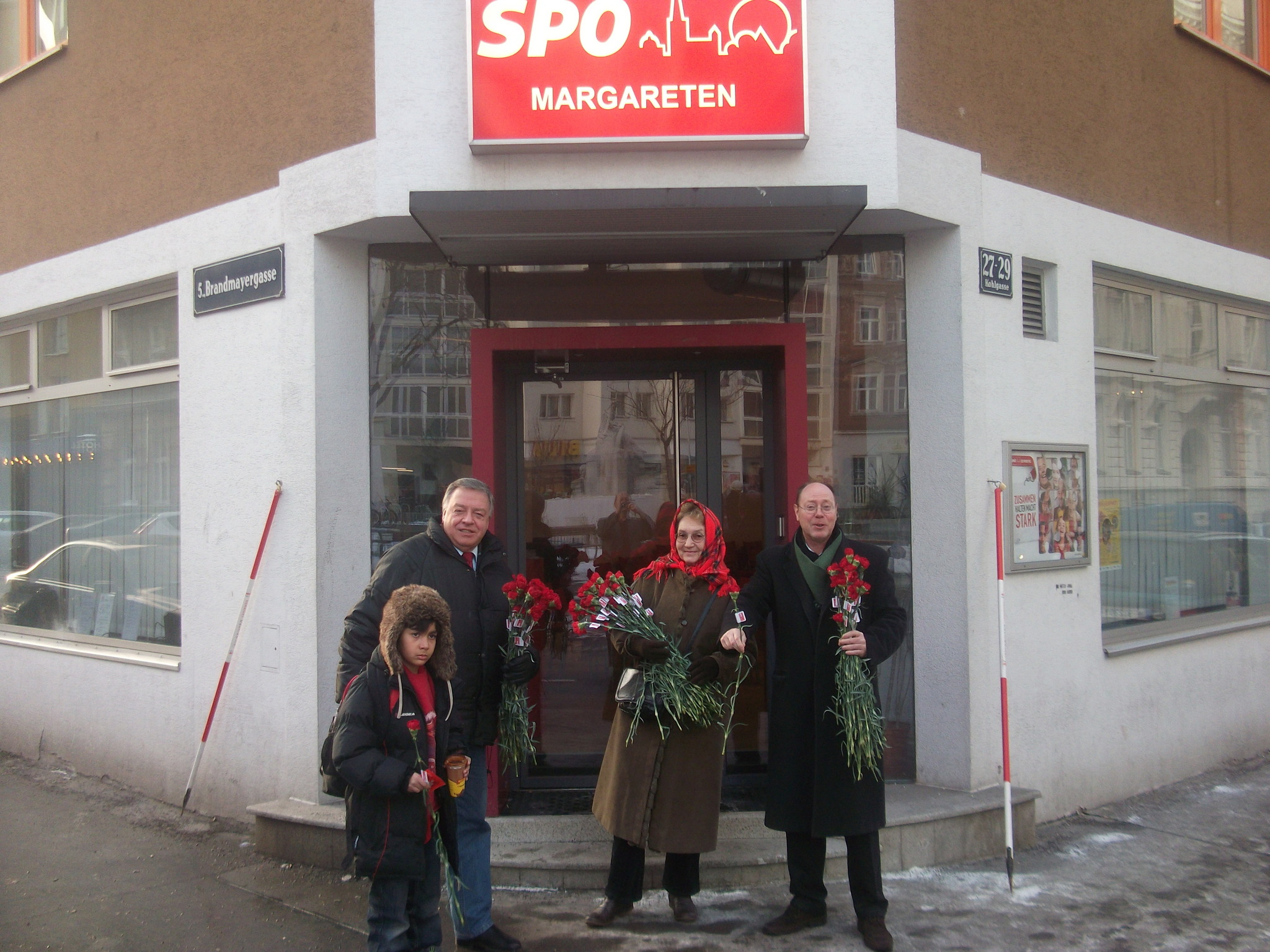 Verteilaktion der SPÖ Margareten zum Valentinstag - Margareten