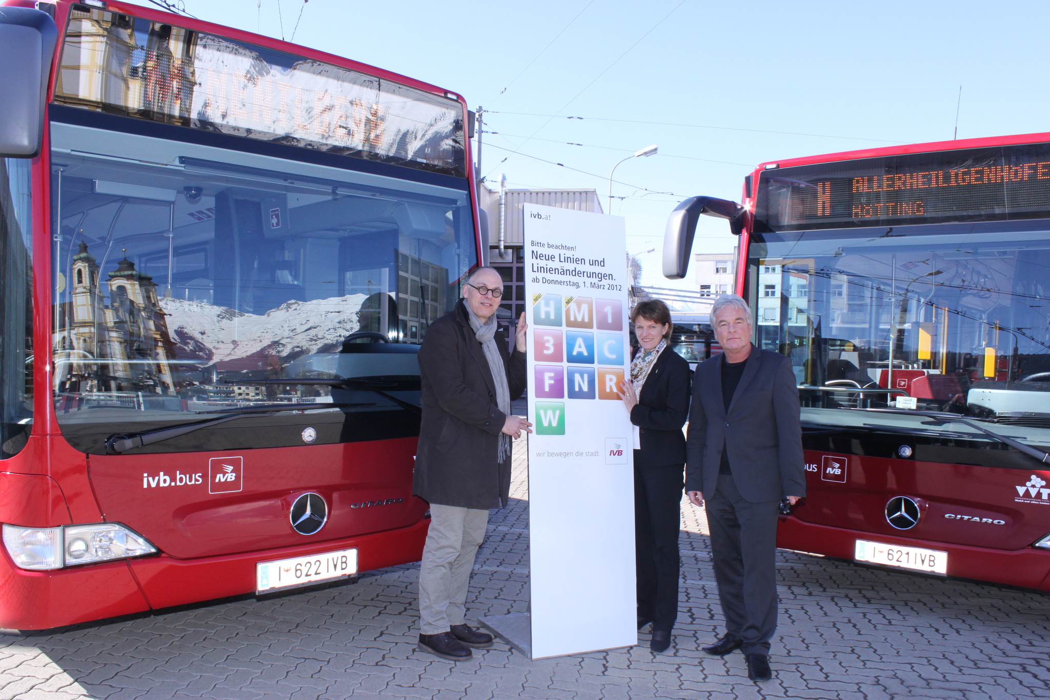 Neue Buslinien von IVB - Innsbruck
