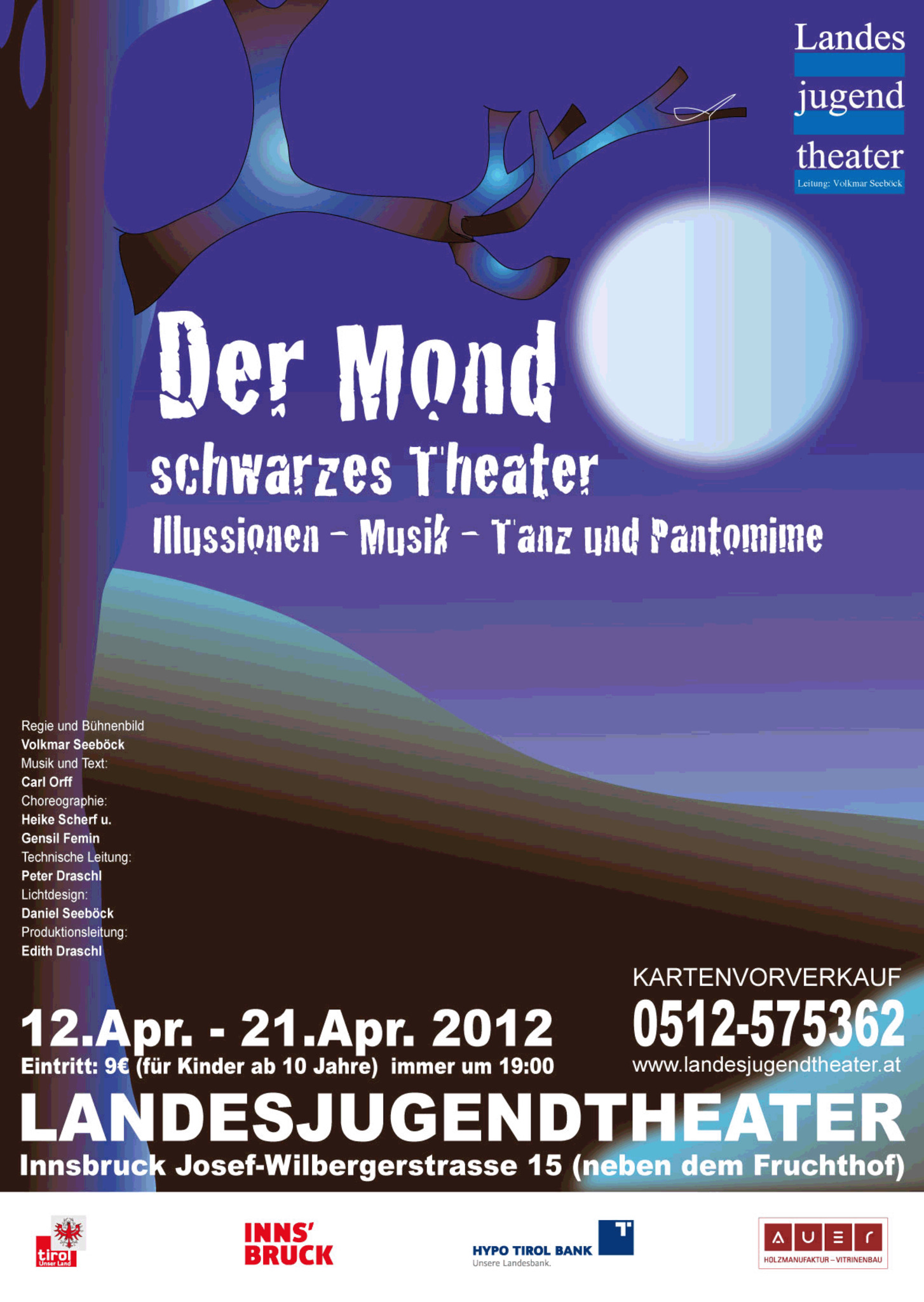 DER MOND ILLUSION - MUSIK- TANZ- PANTOMIME - Hall-Rum