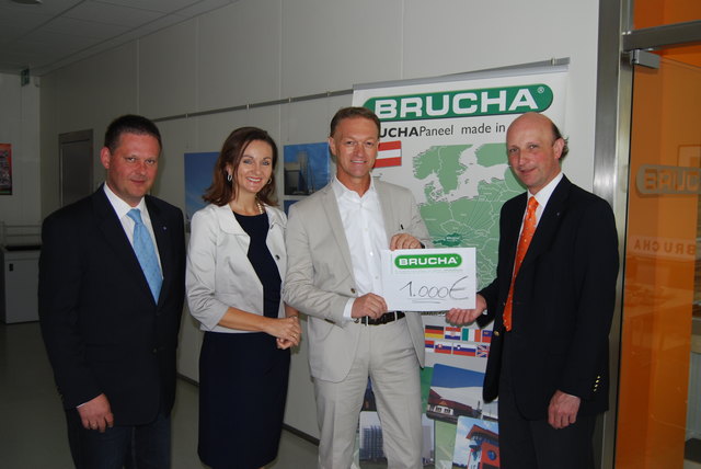 Pfingstsammlung: Firma Brucha spendet 1.000 Euro für Kinder - Tulln