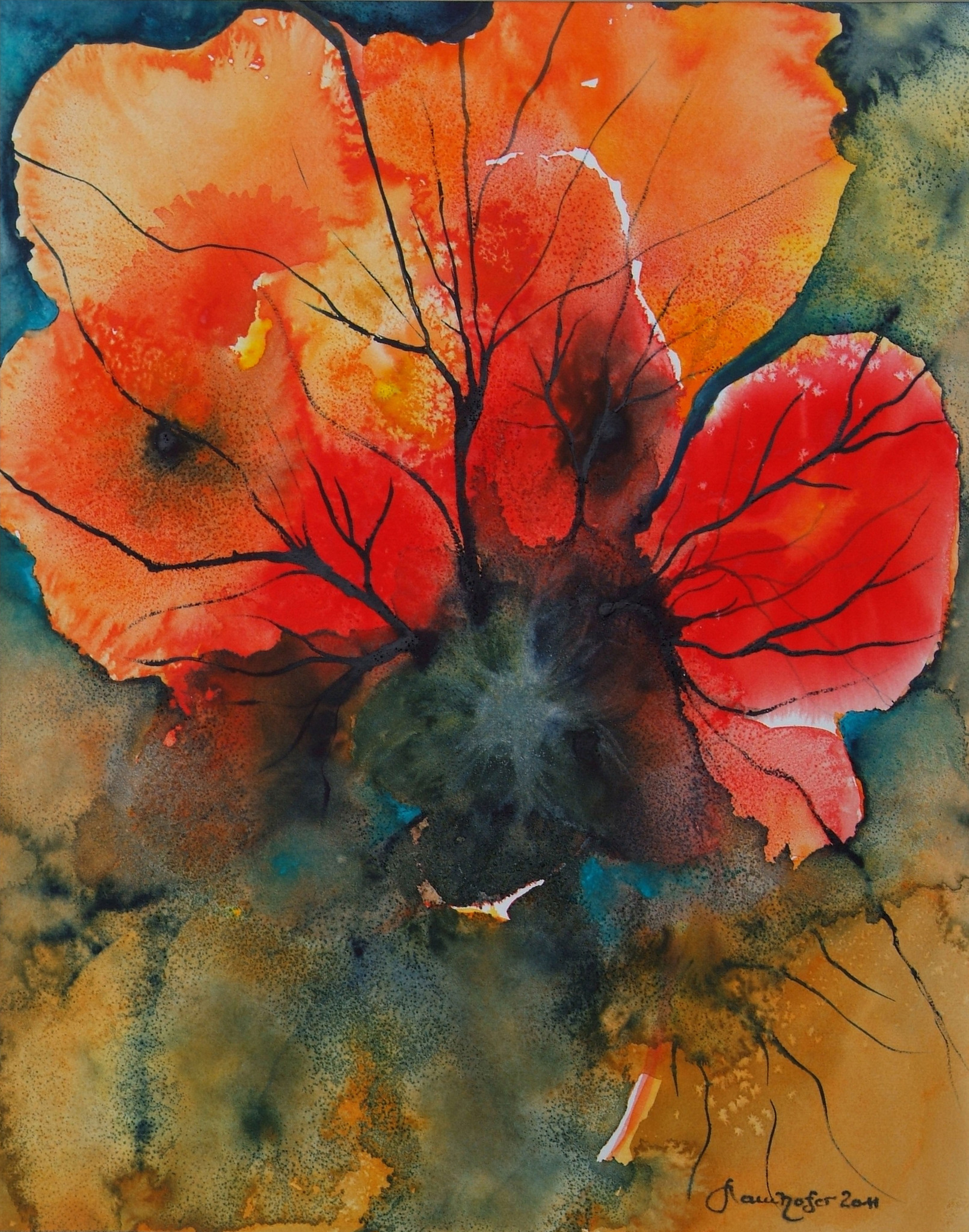 „Rukuku“: Aquarelle des Malers Rudolf Pramhofer - Linz-Land