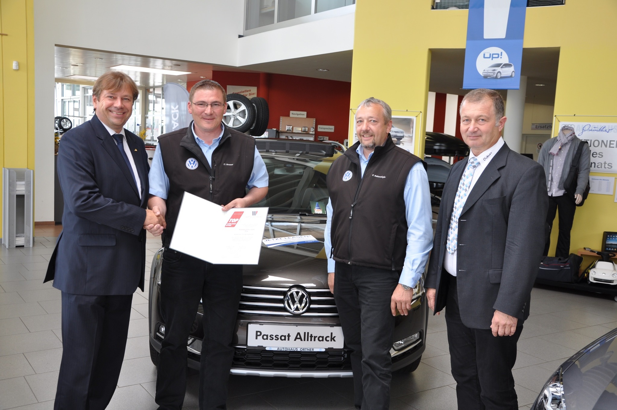 „Top – Ausbildungszertifikat“ für Autohaus Ortner - Perg