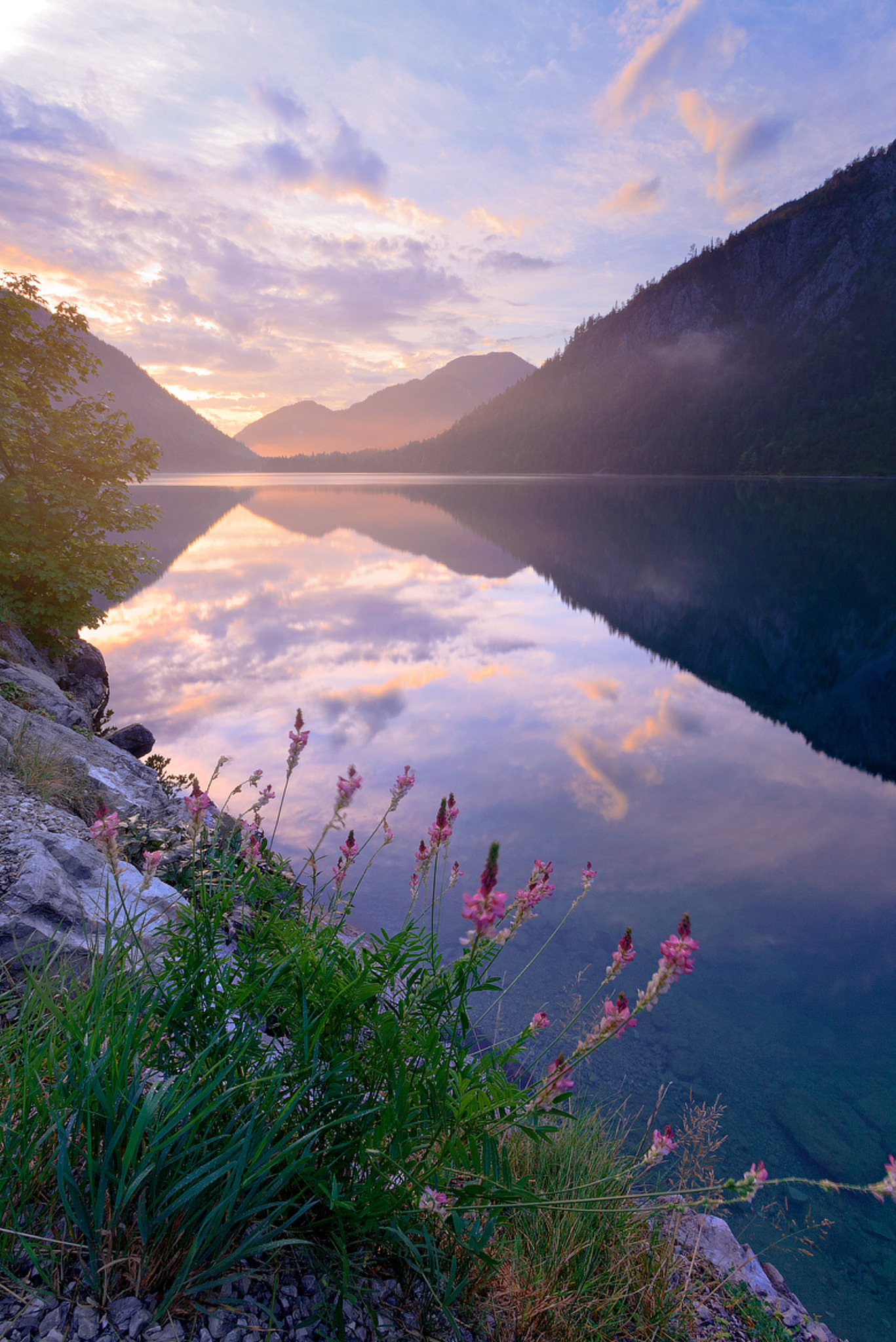 märchenhafter Sonnenaufgang.... wiedermal am Plansee - Reutte