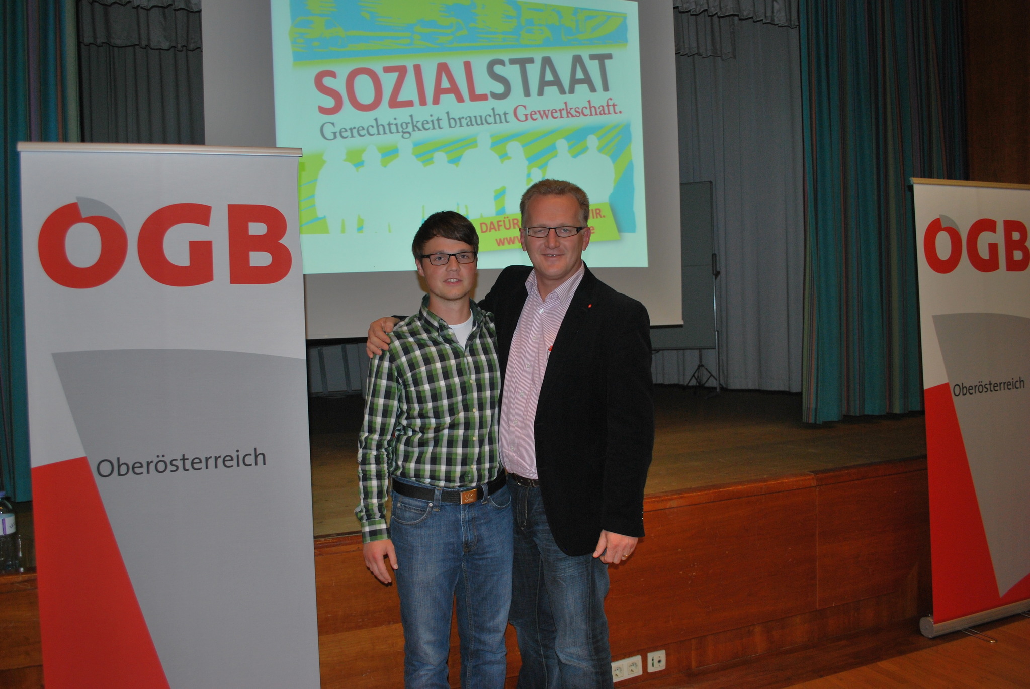 Klaus Pachner an der Spitze der roten Gewerkschafter - Freistadt