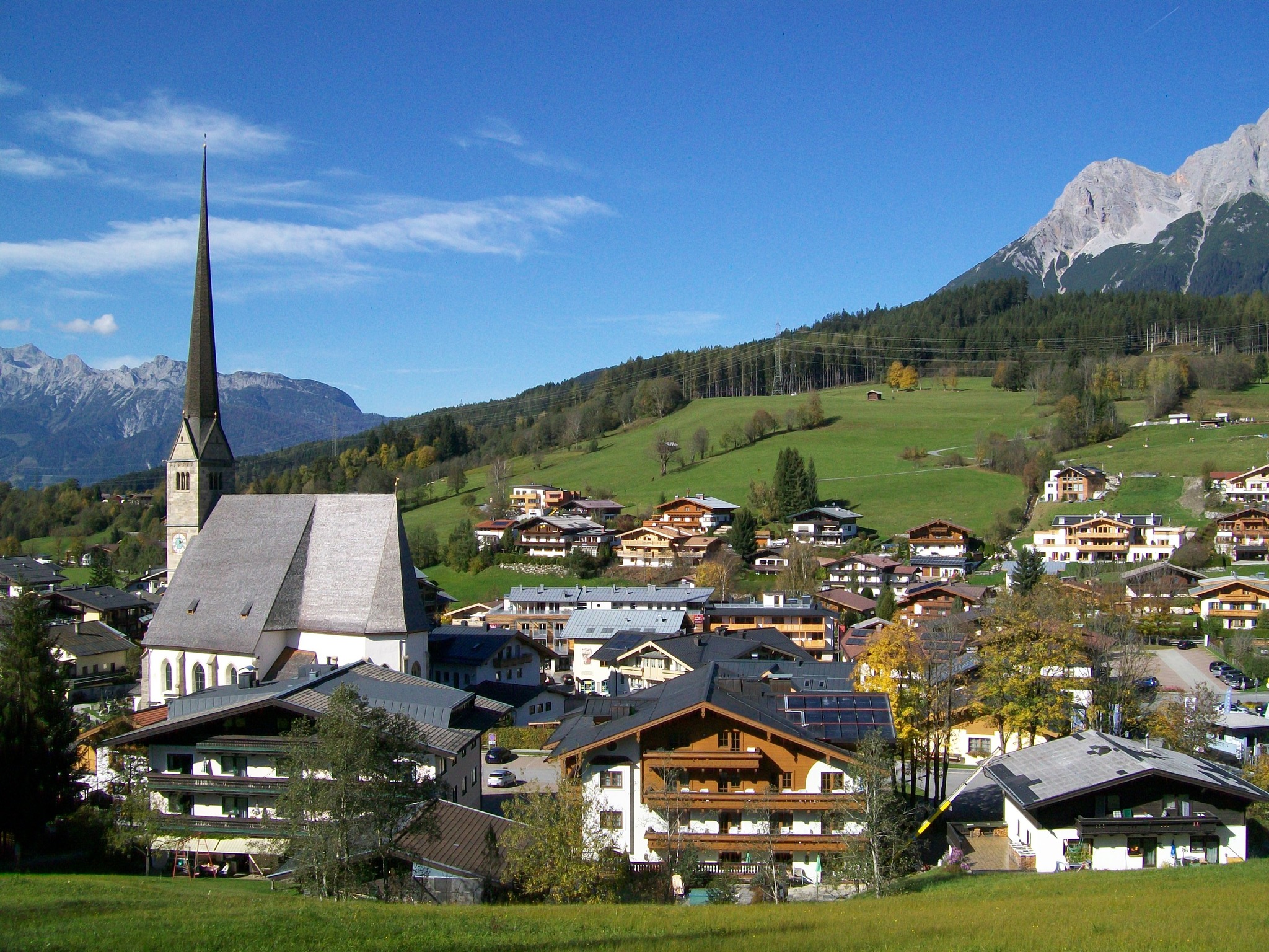Maria Alm von oben---- - Pinzgau