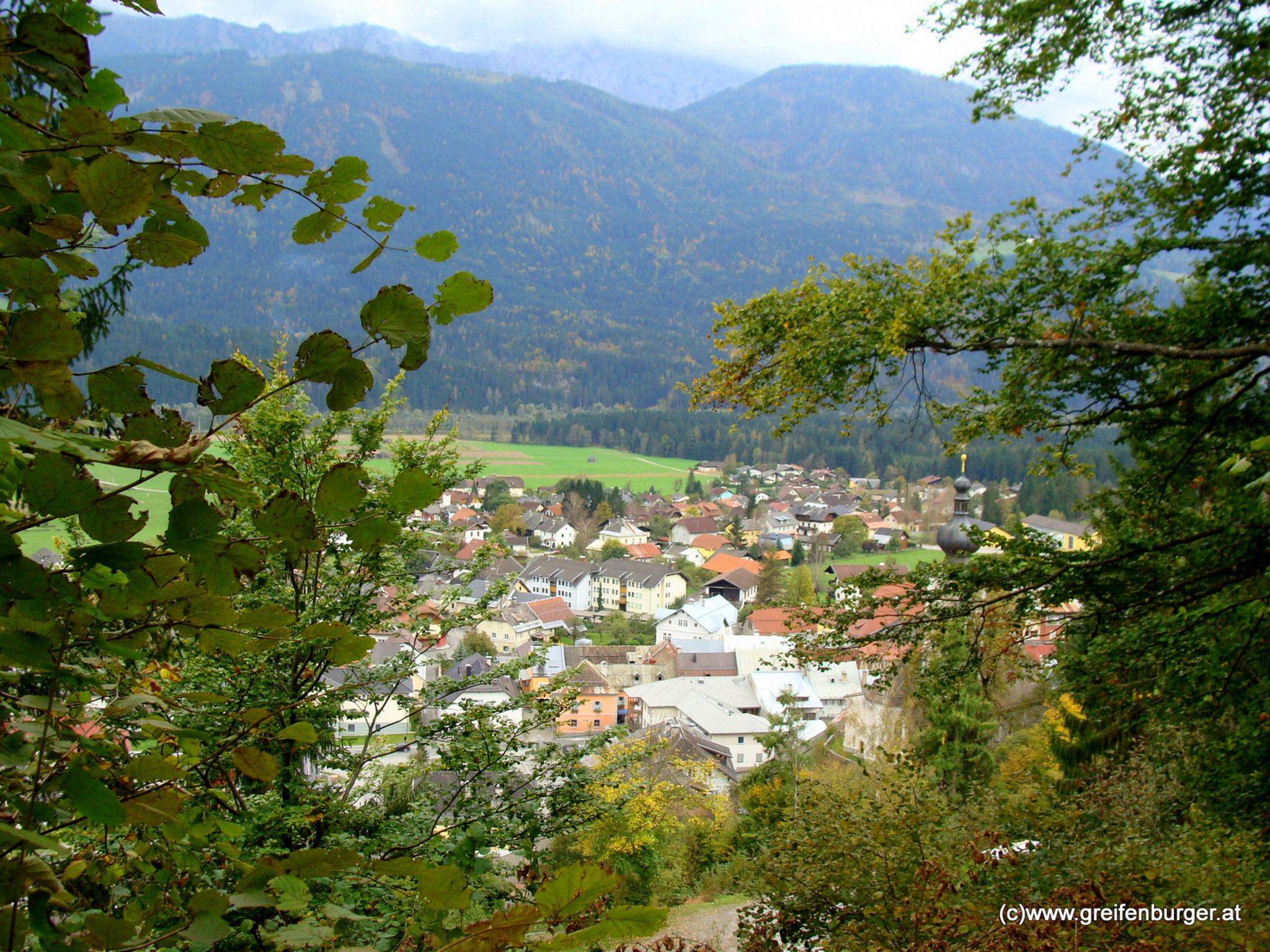 Blick auf Greifenburg - Spittal