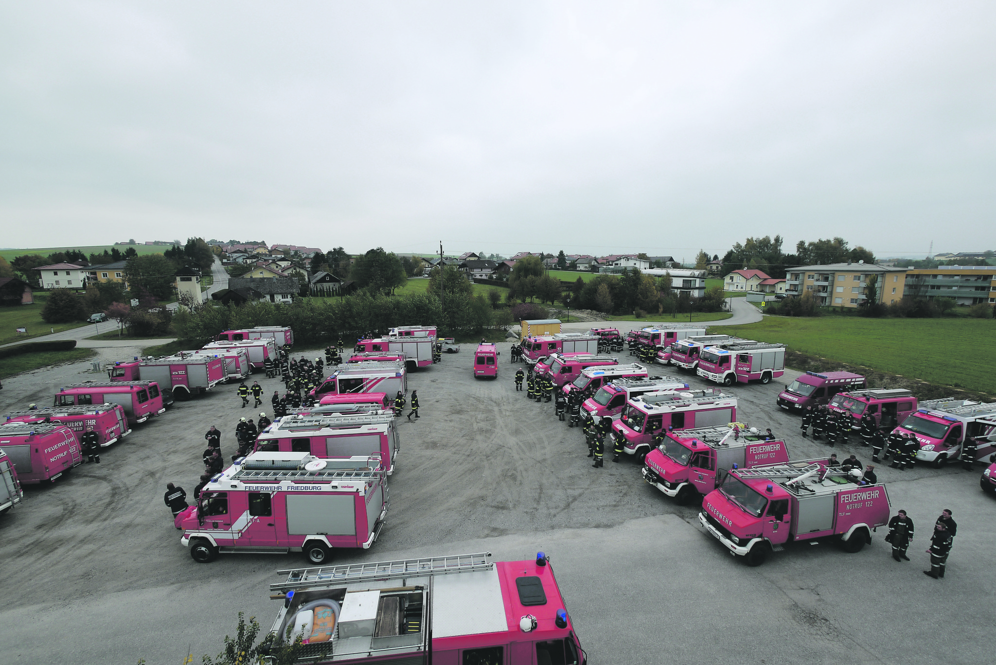 Aufwendige Waldbrandübung in Aspach - Braunau