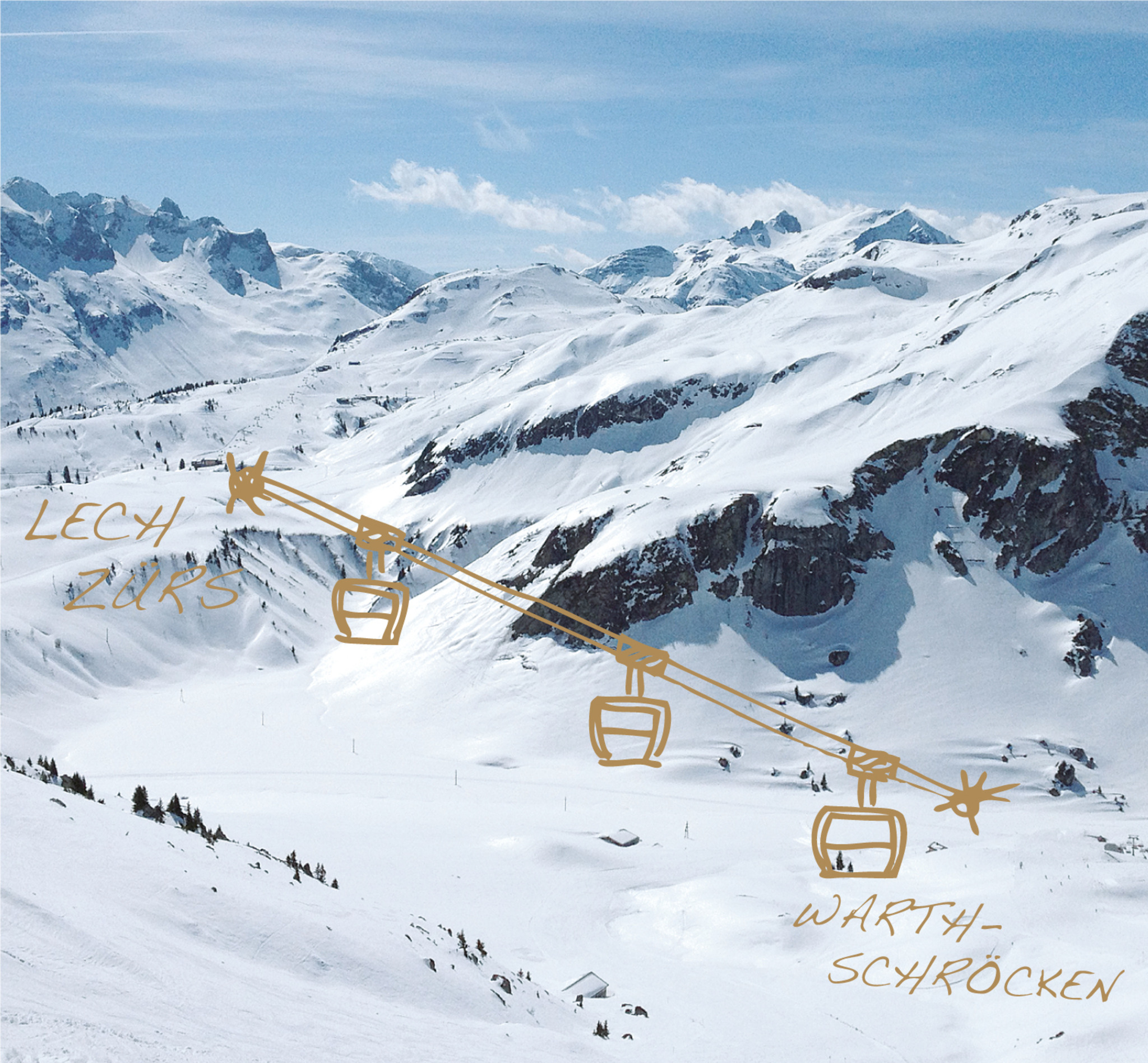 Skilift verbindet Warth mit Lech - Reutte