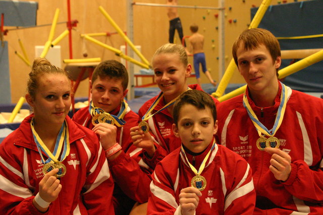 Gymnastics Volksbank KunstturnerInnen holten 9 LM Titel - Gänserndorf
