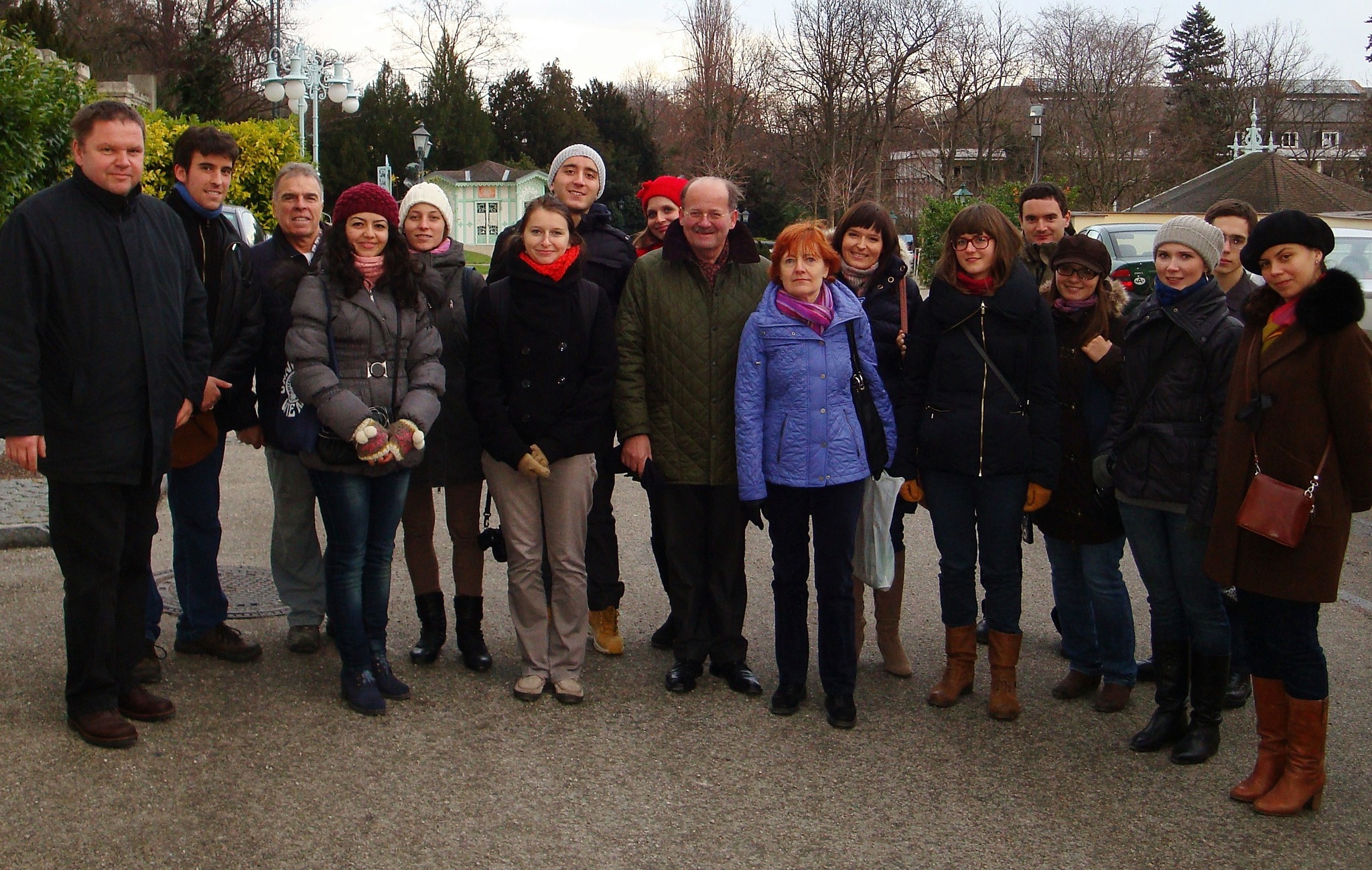 Internationale Studenten besuchen Baden - Baden