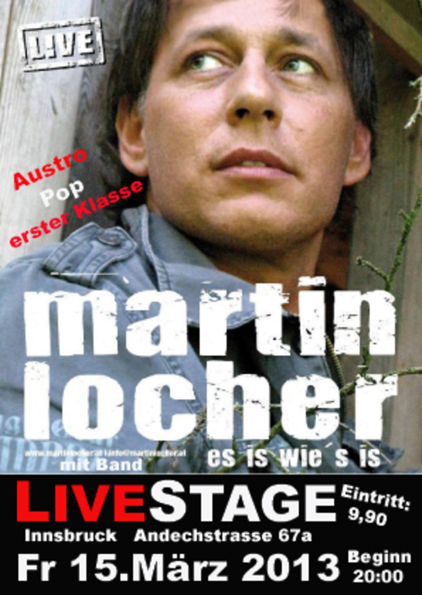Konzert Martin Locher & Band - Austro Pop erster Klasse - 15.März 2013 ...