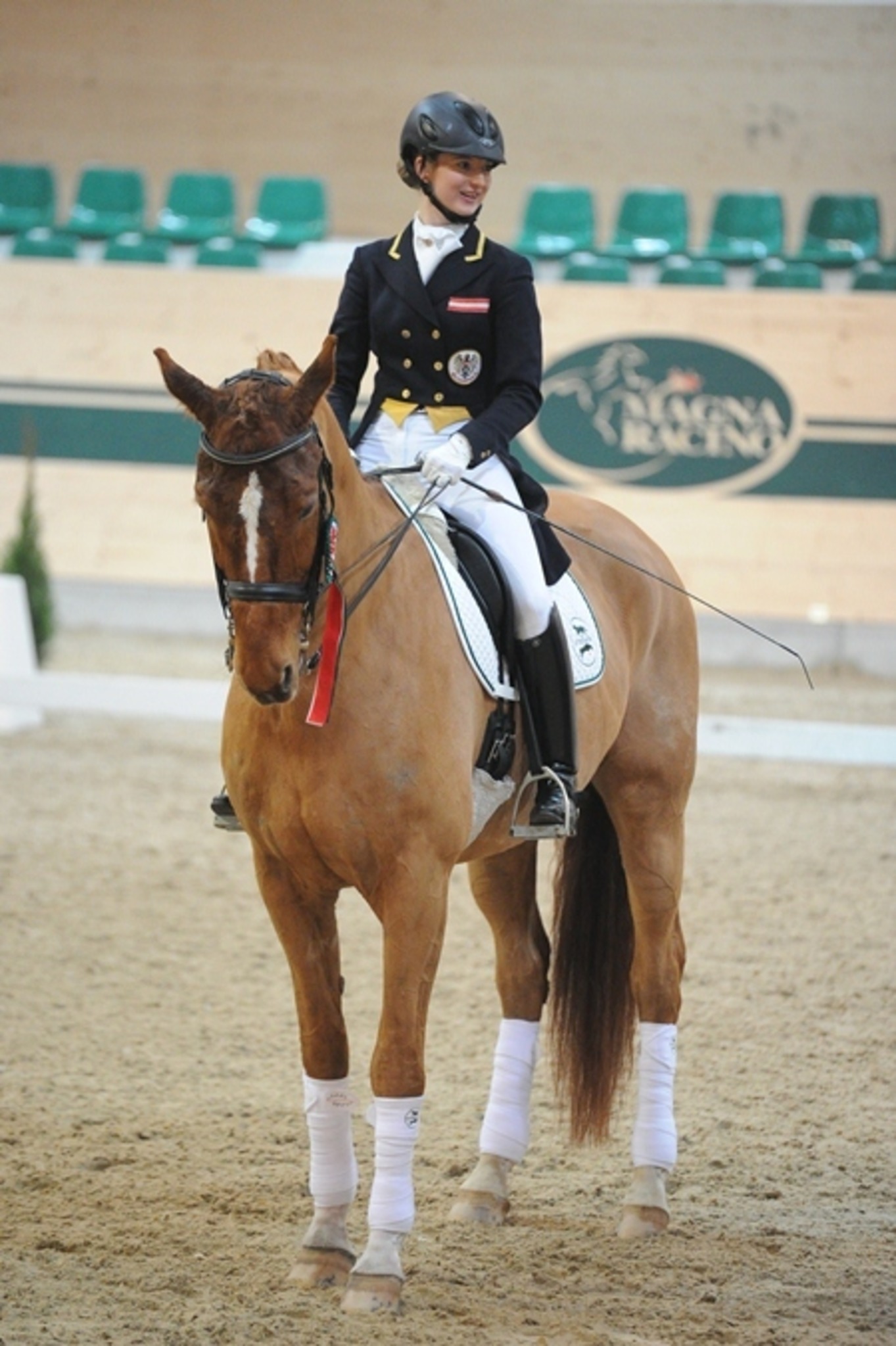 Magna Racino Pferdesportpark/ Dressur/ Belinda Weinbauer und Debut ...