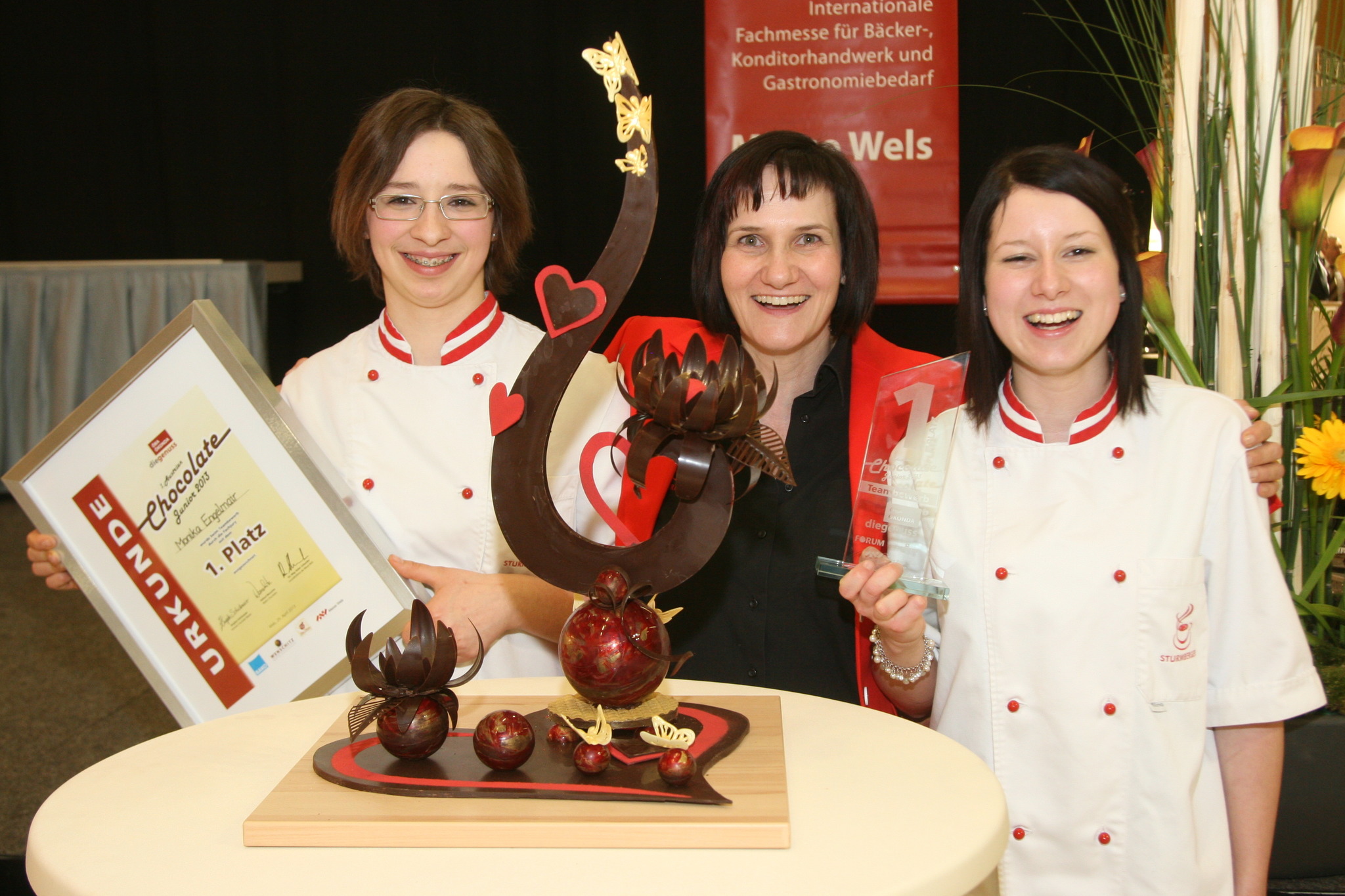 Sieg beim 1. Austrian Chocolate Junior durch die Konditorei Sturmberger ...