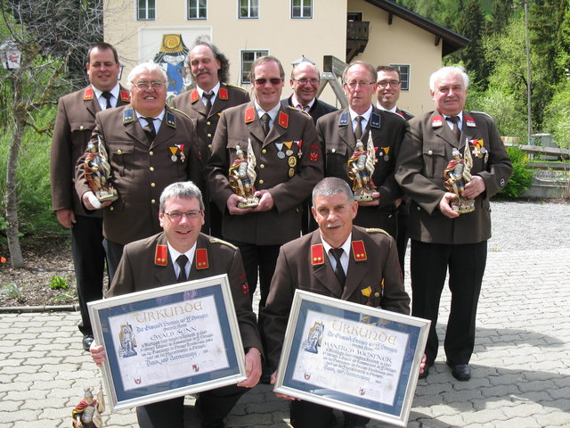 Verdiente Feuerwehrkameraden geehrt - Landeck
