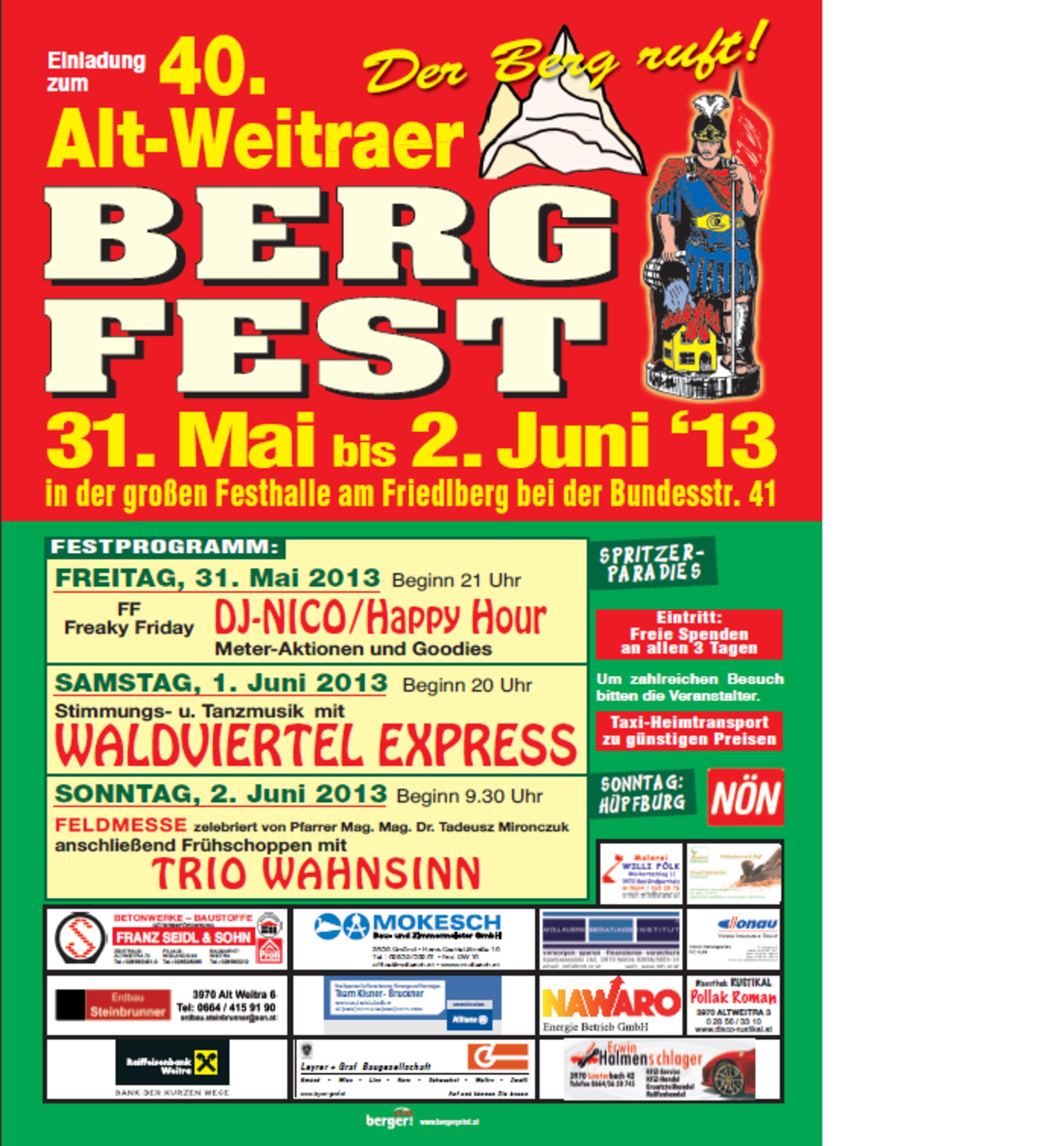 40. Bergfest in Alt-Weitra - Gmünd