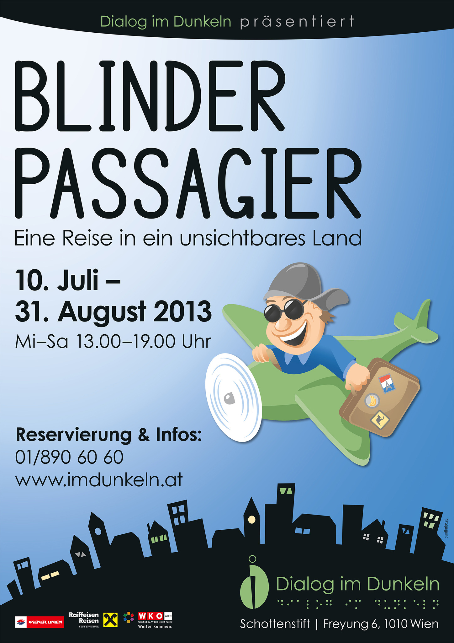 Blinder Passagier. Eine Reise in ein unsichtbares Land. - Innere Stadt