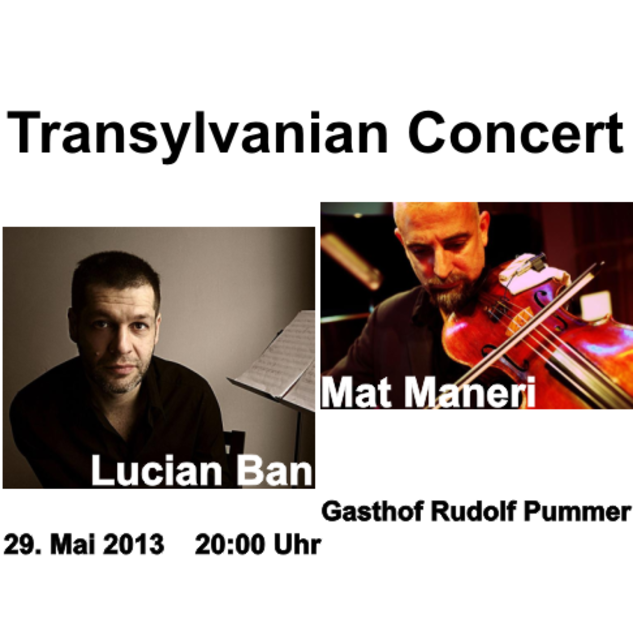 Mat Maneri & Lucian Ban im Gasthaus Pummer Heiligenkreuz im Lafnitztal ...