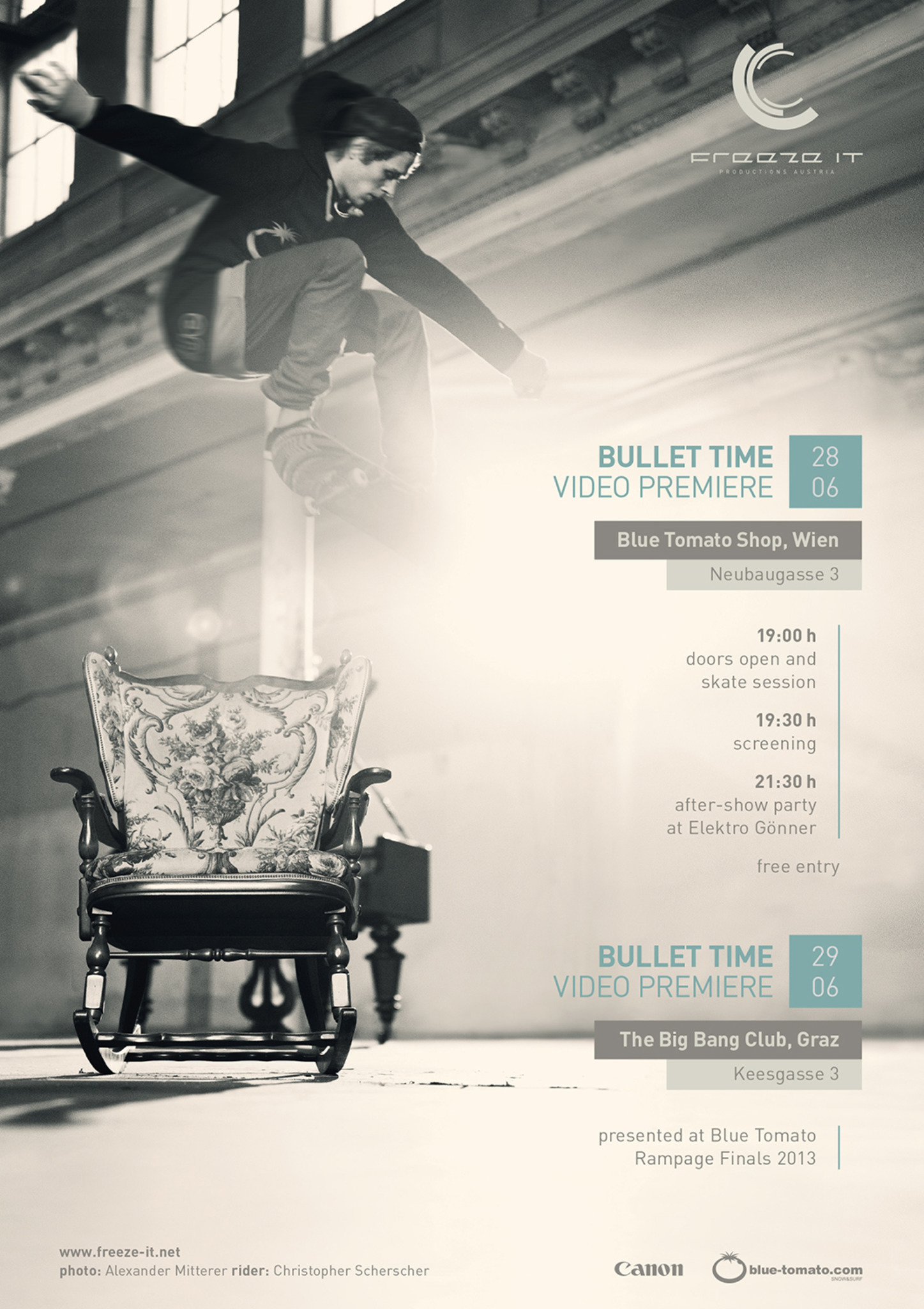 BULLET TIME Video Premiere - Neubau