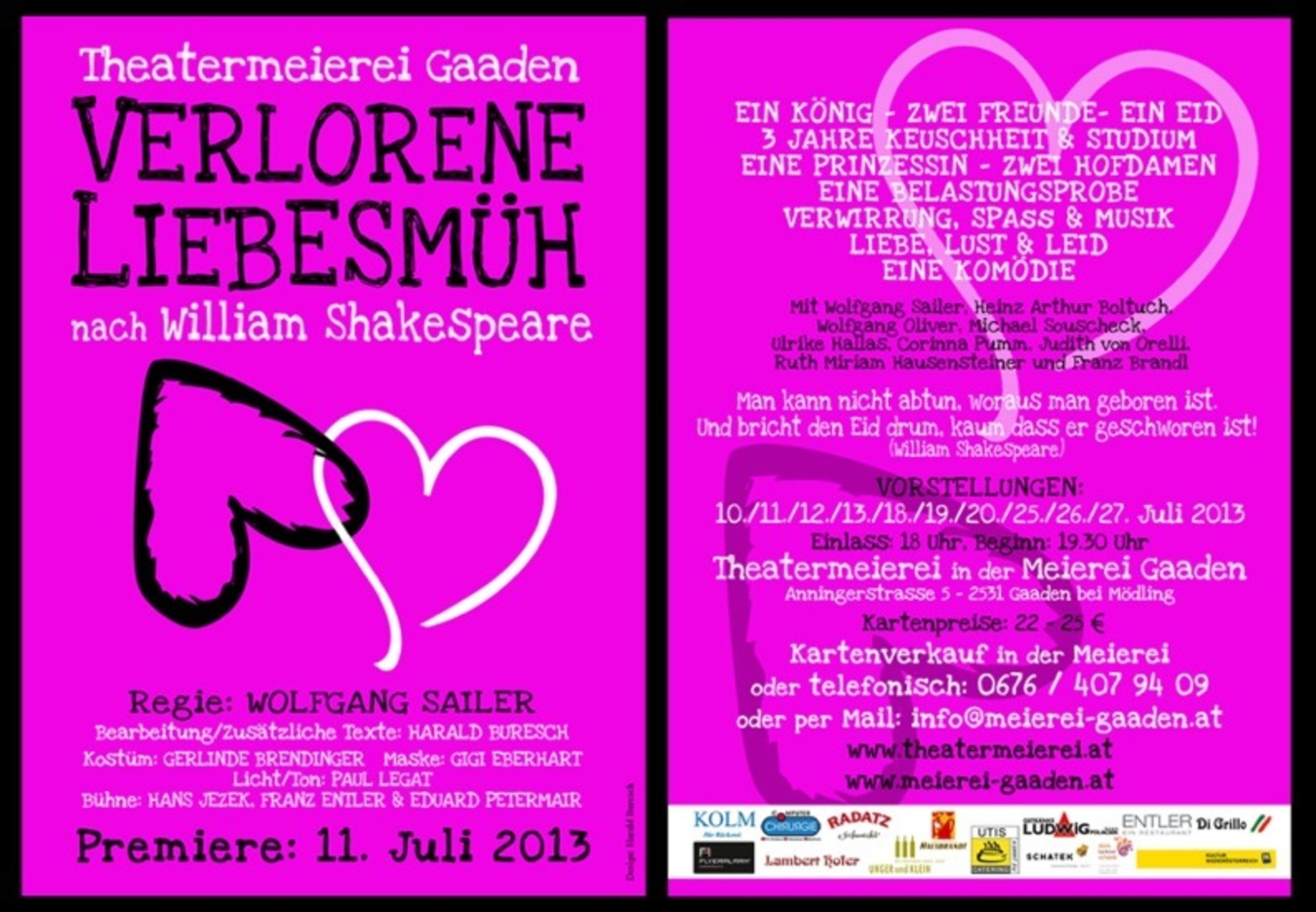 Velorene Liebesmüh in der Meierei Gaaden - Mödling