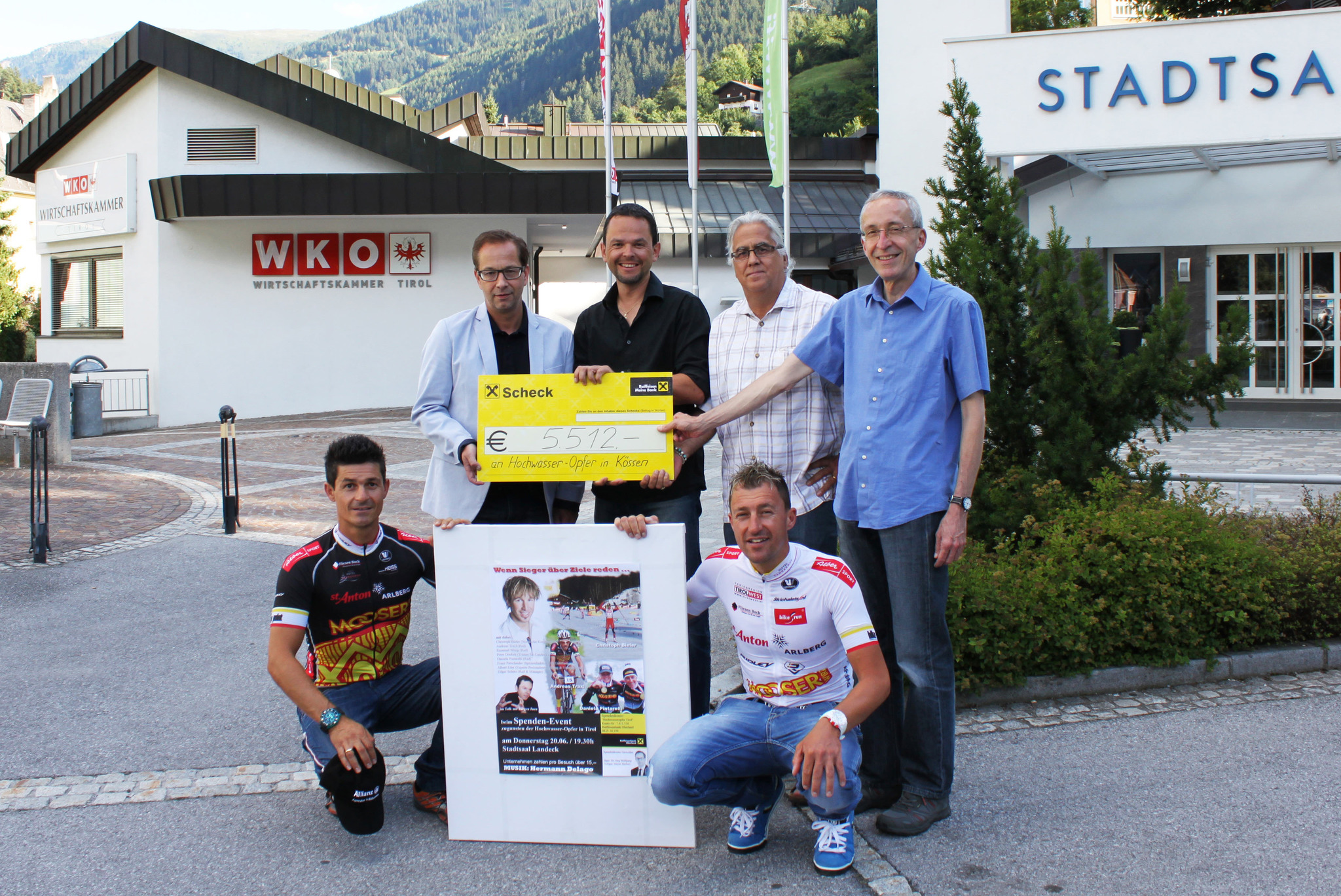 Olympiasieger, Unternehmer und Musiker riefen Landecker zum Spenden ...