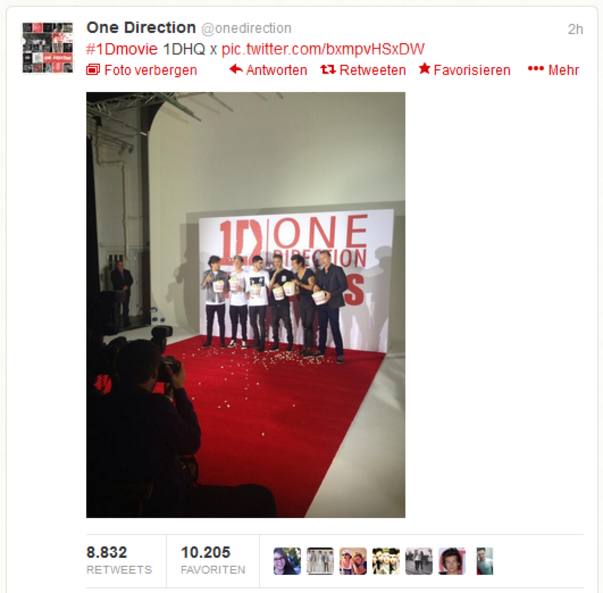 One Direction: Popcorn-Schlacht bei der Pressekonferenz für „This Is Us“