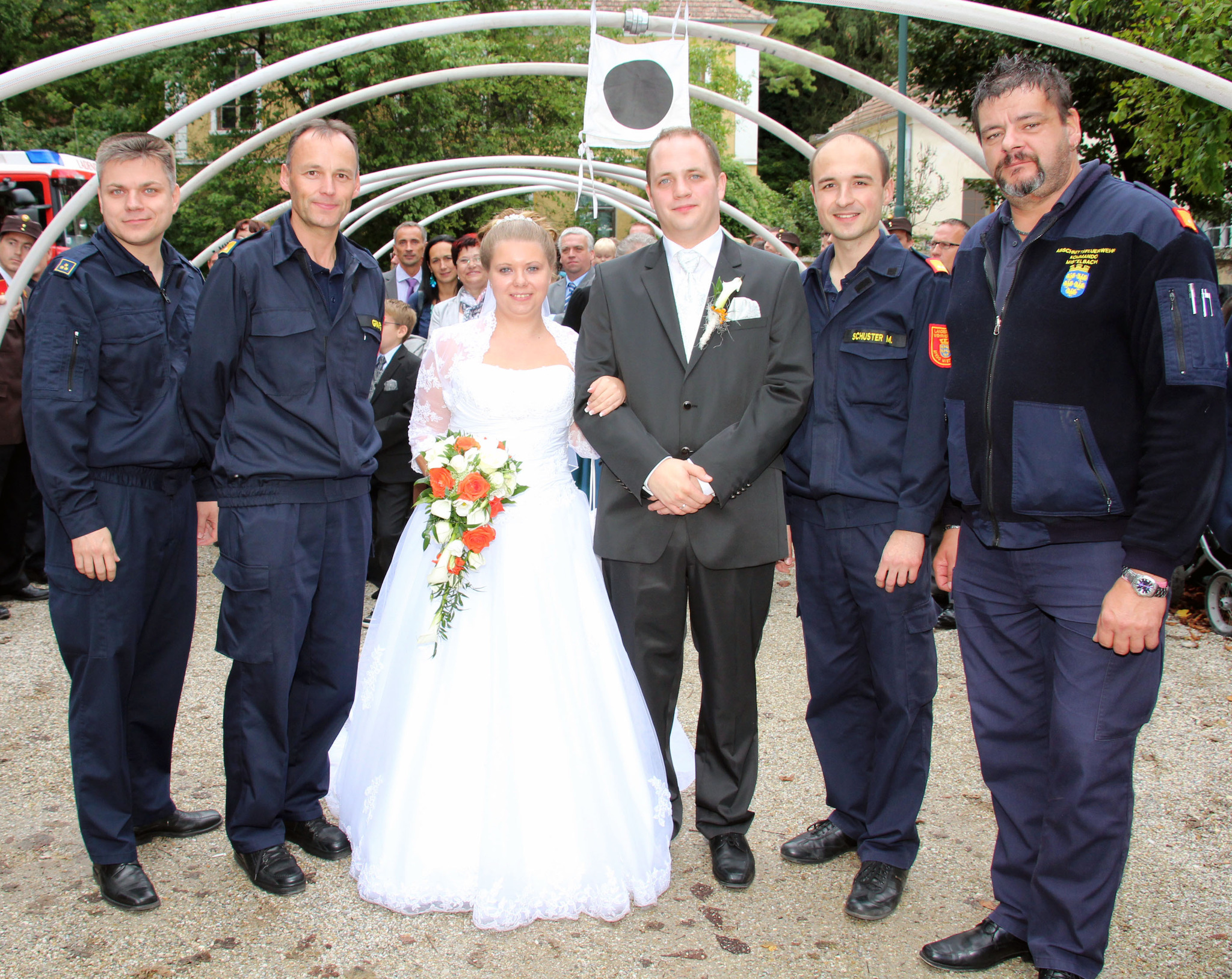 Hauptbrandinspektor Alexander Schmidt heiratete seine Tanja - Mistelbach