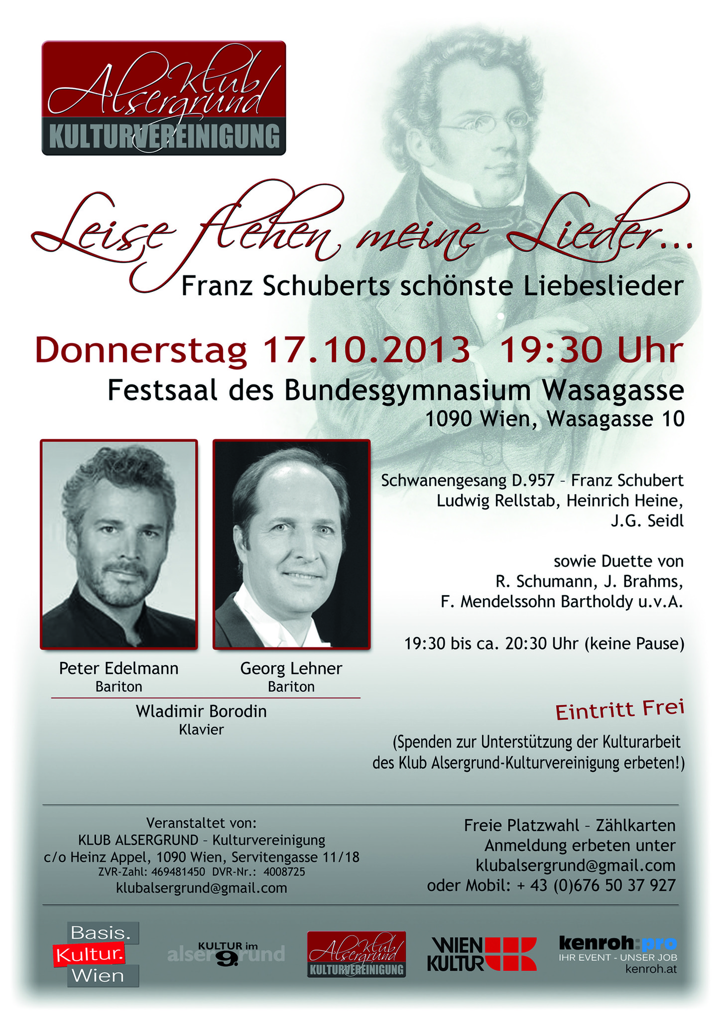 "Leise flehen meine Lieder" - Konzertabend mit Peter Edelmann und Georg ...