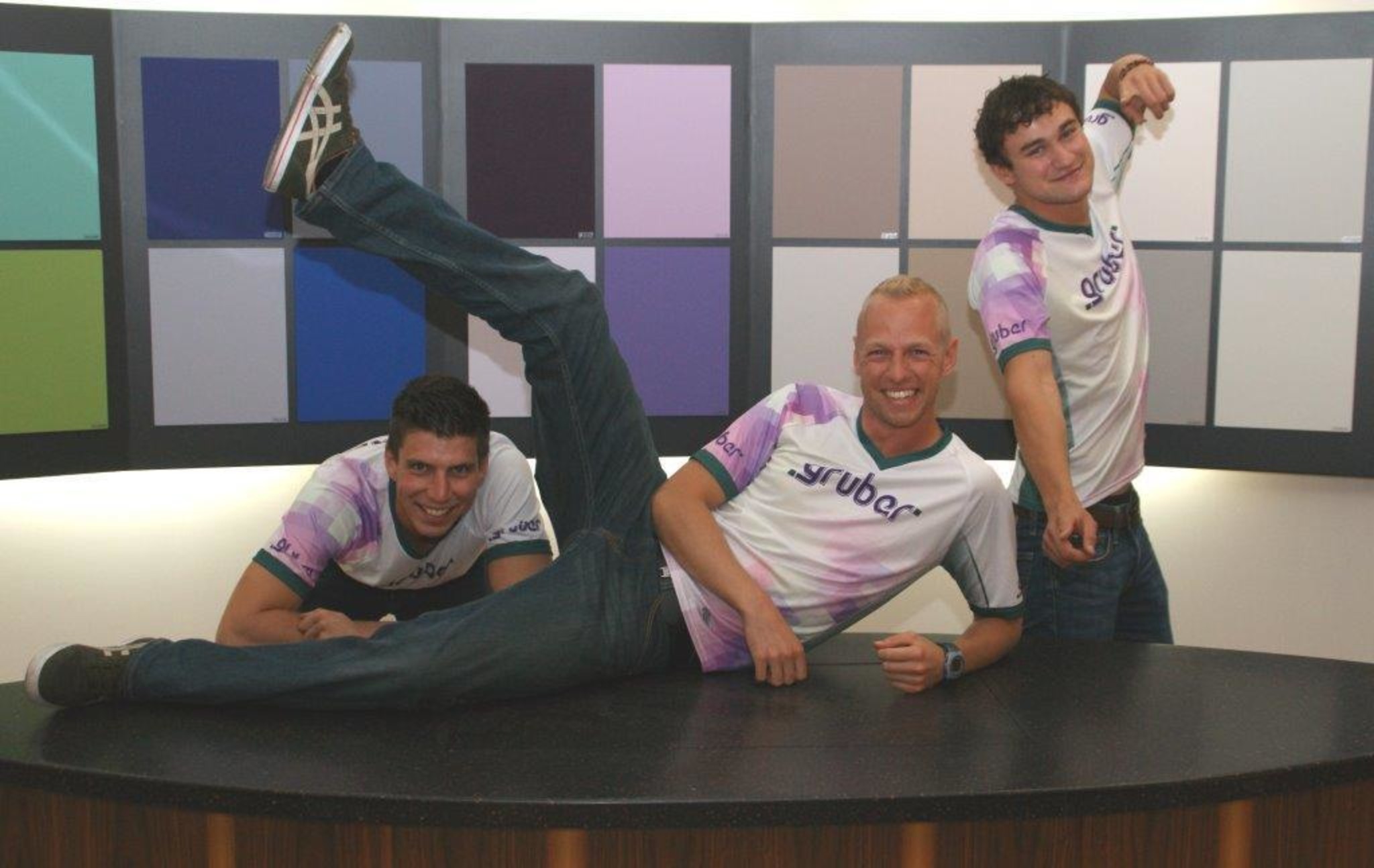 Bernd Neurauter, Michael Scheikl und Sebastian Fellner im Gruber GmbH ...