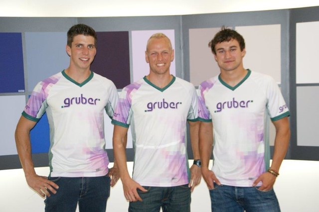 Bernd Neurauter, Michael Scheikl und Sebastian Fellner im Gruber GmbH ...