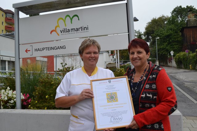 Villa Martini: Umweltzeichen wurde verlängert - Mattersburg