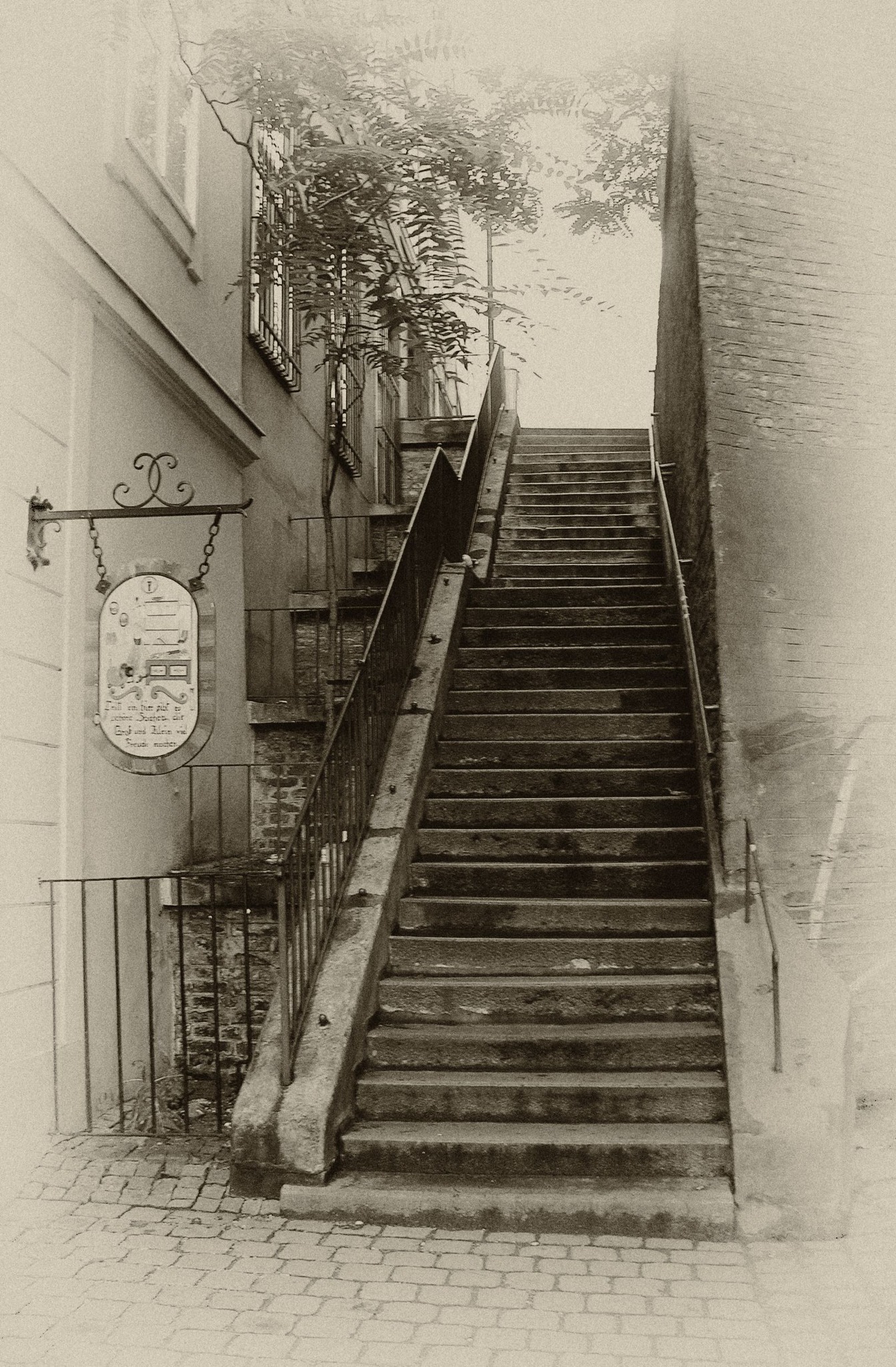 Die Stiege zum Mölker Steig - Innere Stadt