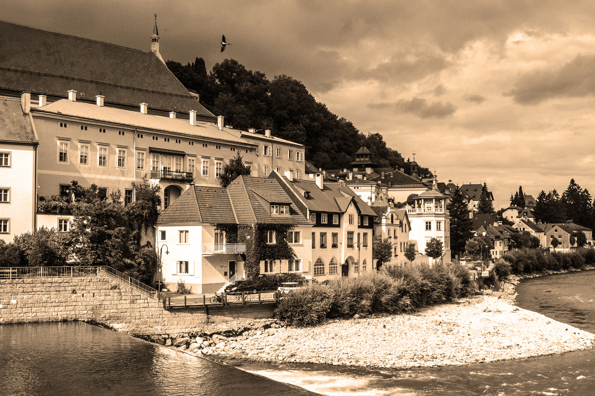 Blick Richtung Ortskai - Steyr & Steyr Land