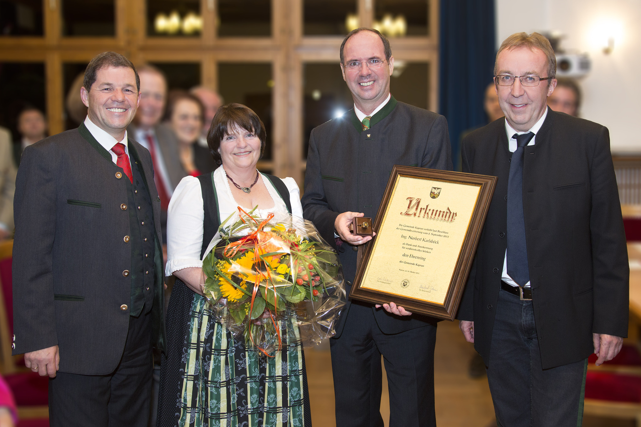 Kaprun: Ehrenring für Norbert Karlsböck - Pinzgau