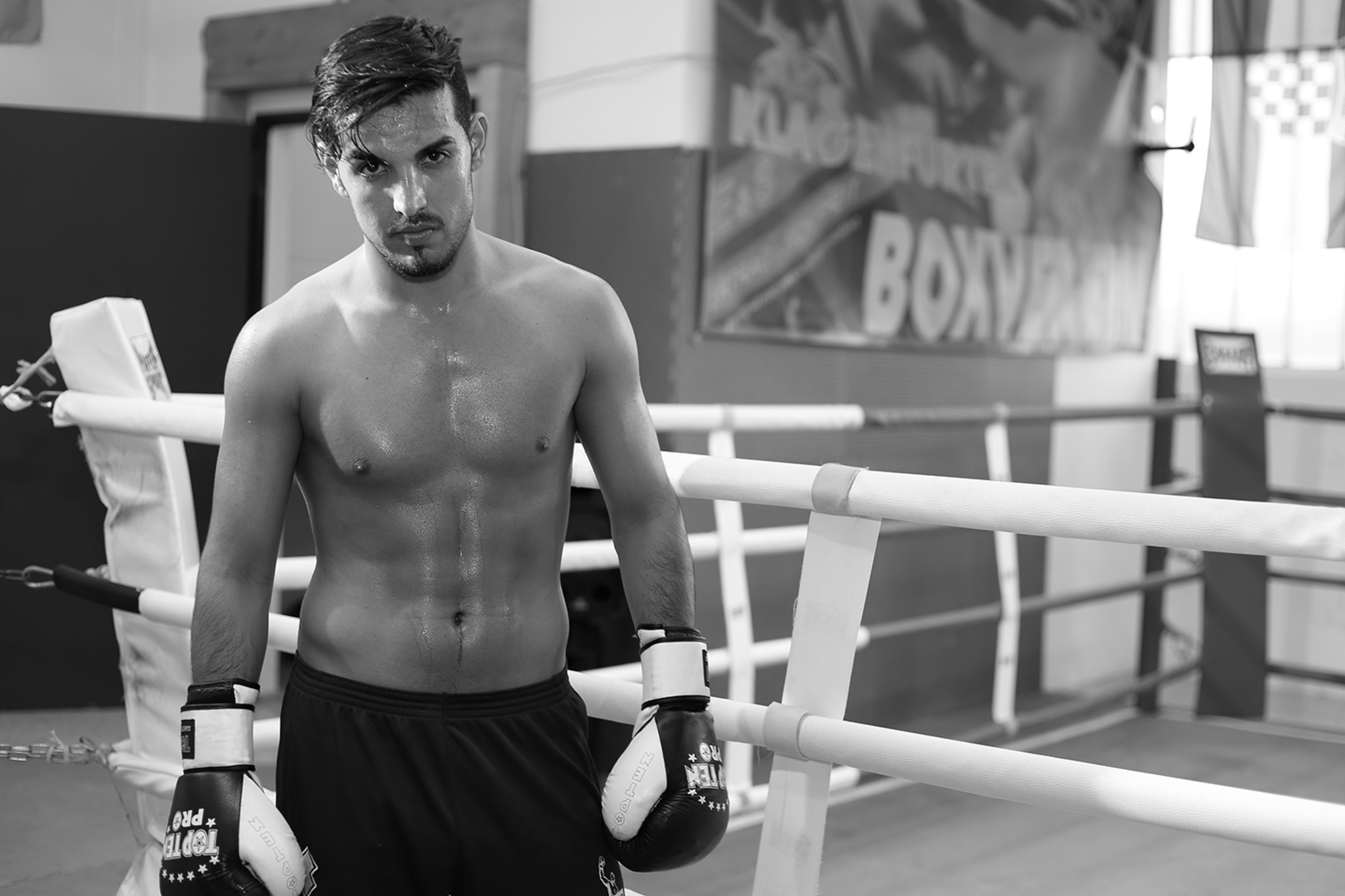 Boxer Ali Sayed trainiert für seinen 4. Profikampf - Klagenfurt