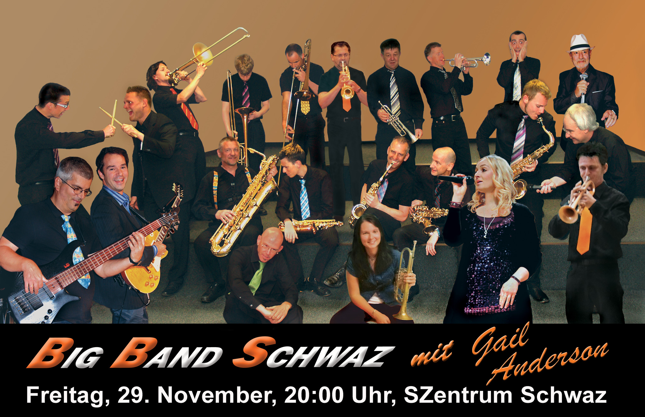 Konzert der Big Band Schwaz mit Gastsängerin Gail Anderson - Schwaz