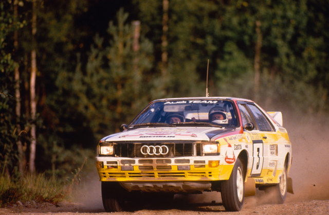 Blomqvist mit legendärem Audi Quattro bei der Jännerrallye - Freistadt