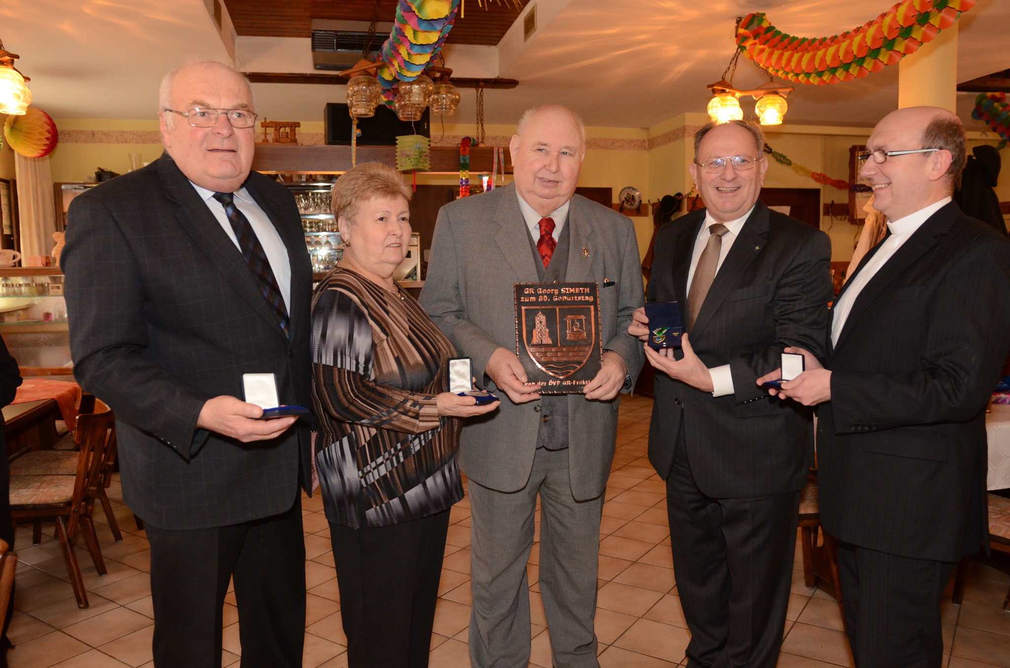 Ehrung zum 80 iger für Georg Simeth - Bruck an der Leitha
