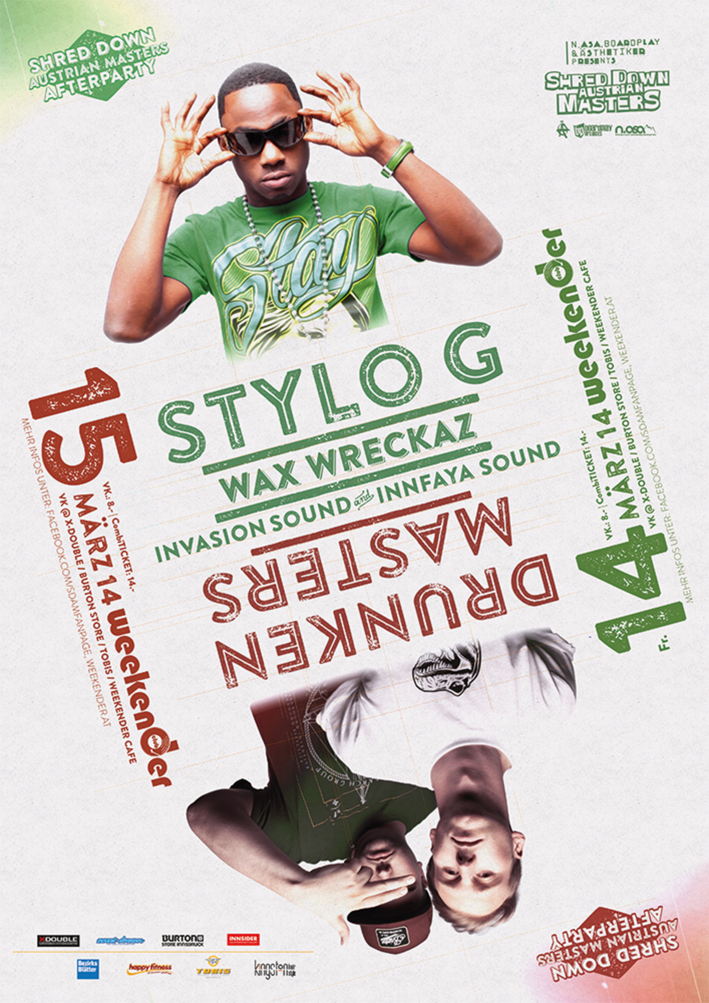 Austrian Masters Parties mit Stylo G, Drunken Masters, Wax Wreckaz am ...