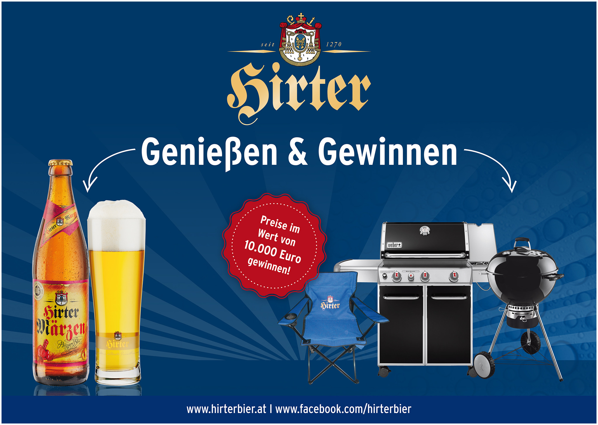 Hirter Bier genießen & Premium Weber Griller gewinnen! - Feldkirchen